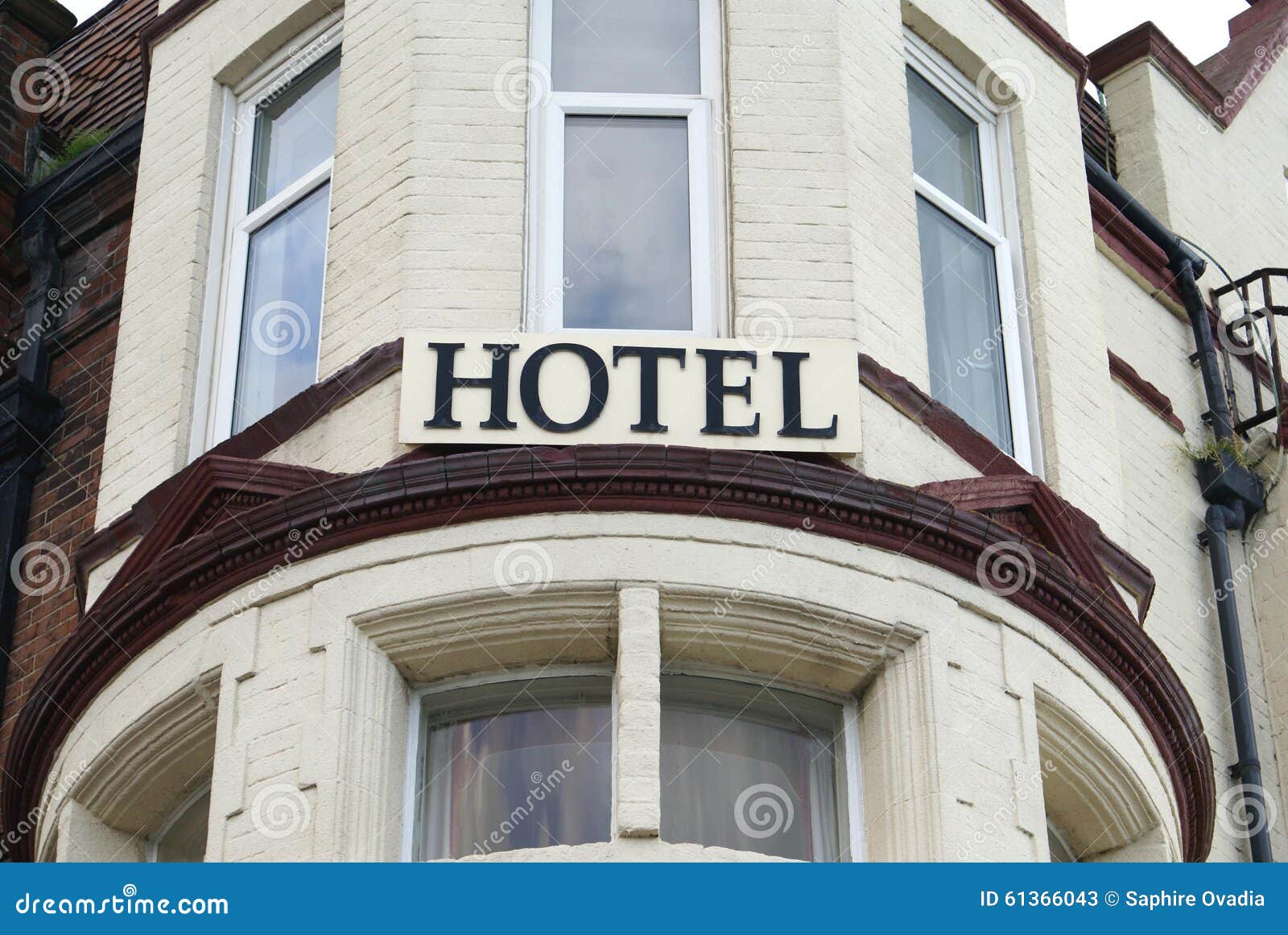 Hotel sign stock image. Image of travel, establishment - 61366043
