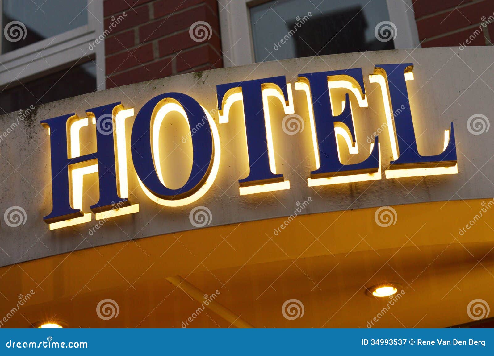 Hotel sign stock image. Image of message, isolated, closeup - 34993537