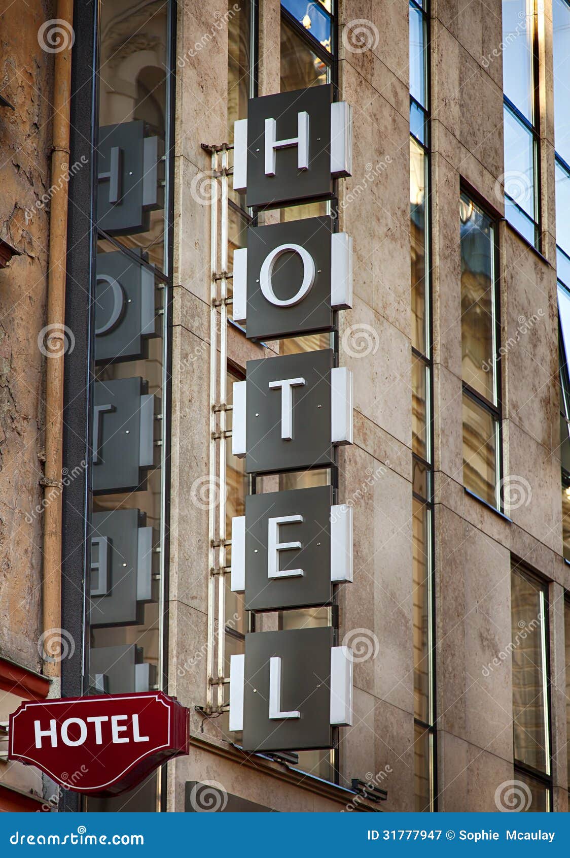 Hotel sign stock image. Image of accommodation, advertisement - 31777947