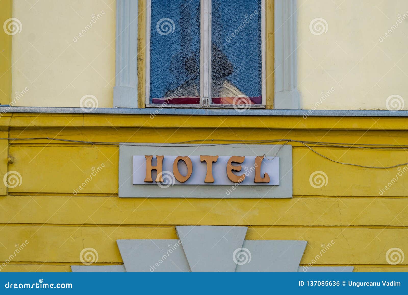 A Hotel Sign in Sibiu, Romania Stock Photo - Image of accomodation ...