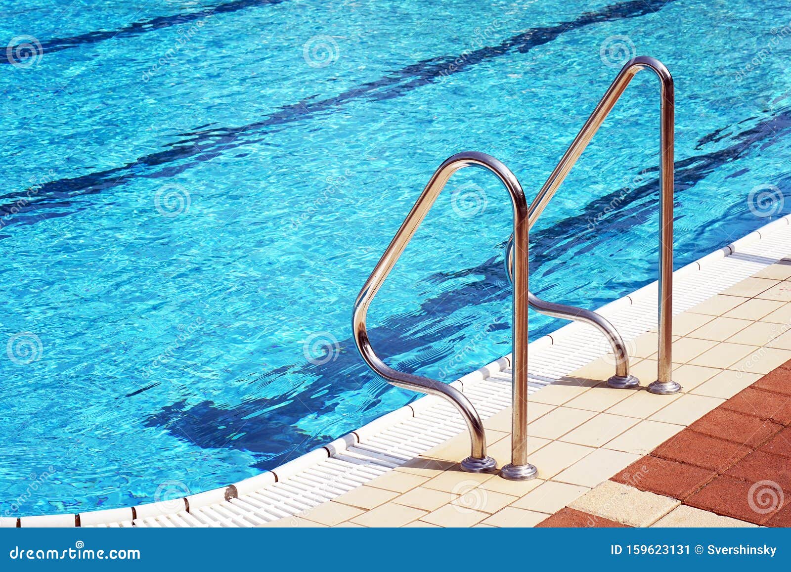 Hotel Staff Worker Cleaning the Pool Stock Image - Image of rail ...