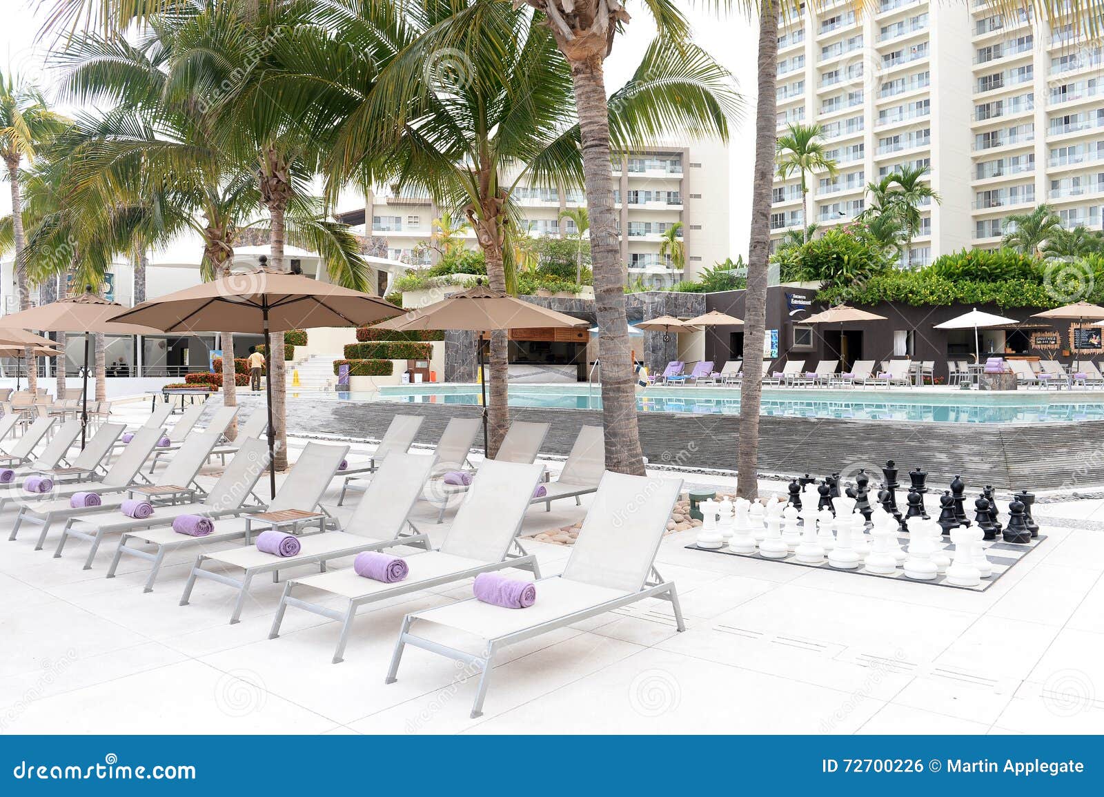 Hotel swimming pool stock photo. Image of buildings, modern - 72700226