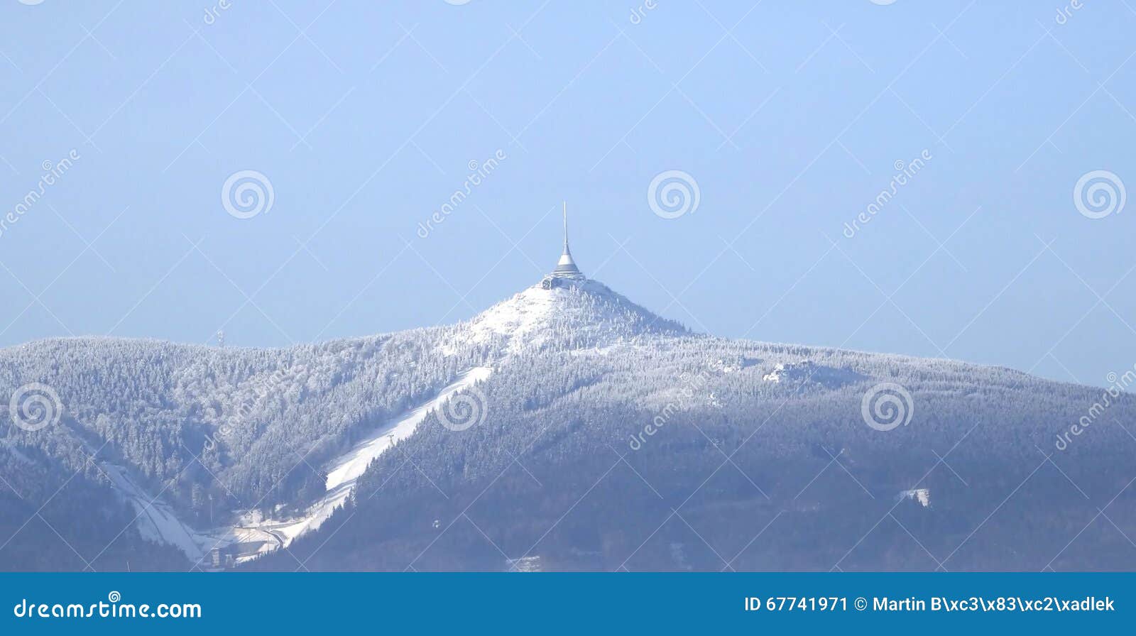 Hotel and Transmitter Jested, Czech Republic Stock Image - Image of ...
