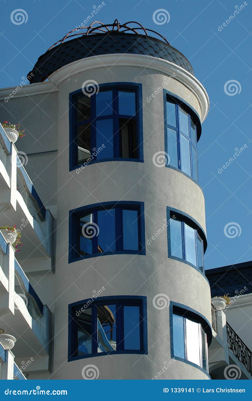 Hotel windows stock image. Image of architecture, concrete - 1339141