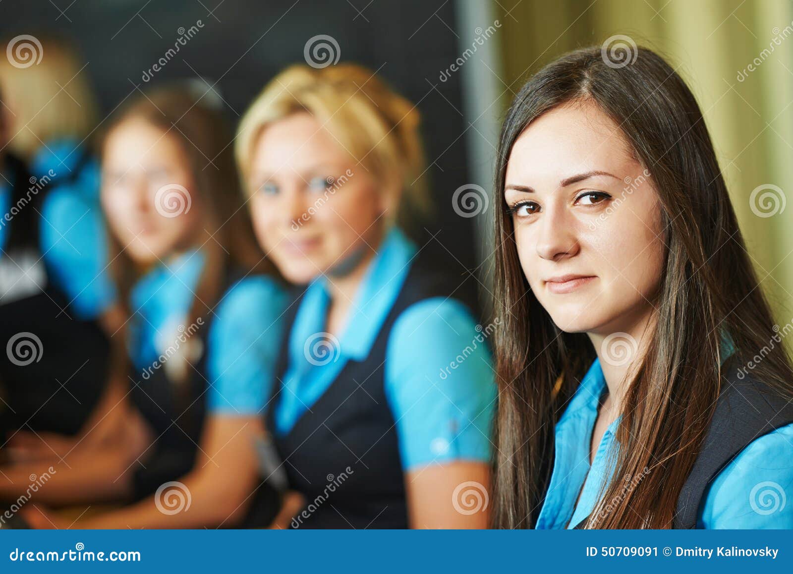 Hotel worker on reception stock image. Image of happy - 50709091