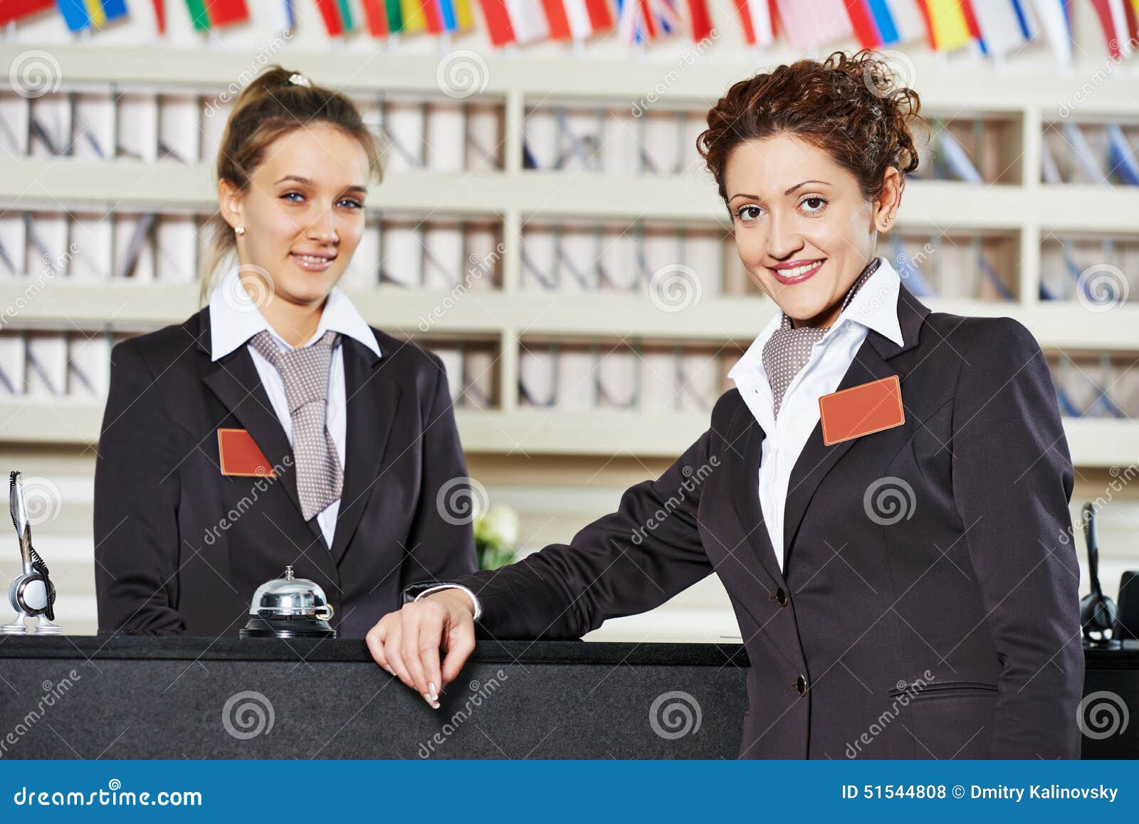 Hotel worker on reception stock photo. Image of pension - 51544808