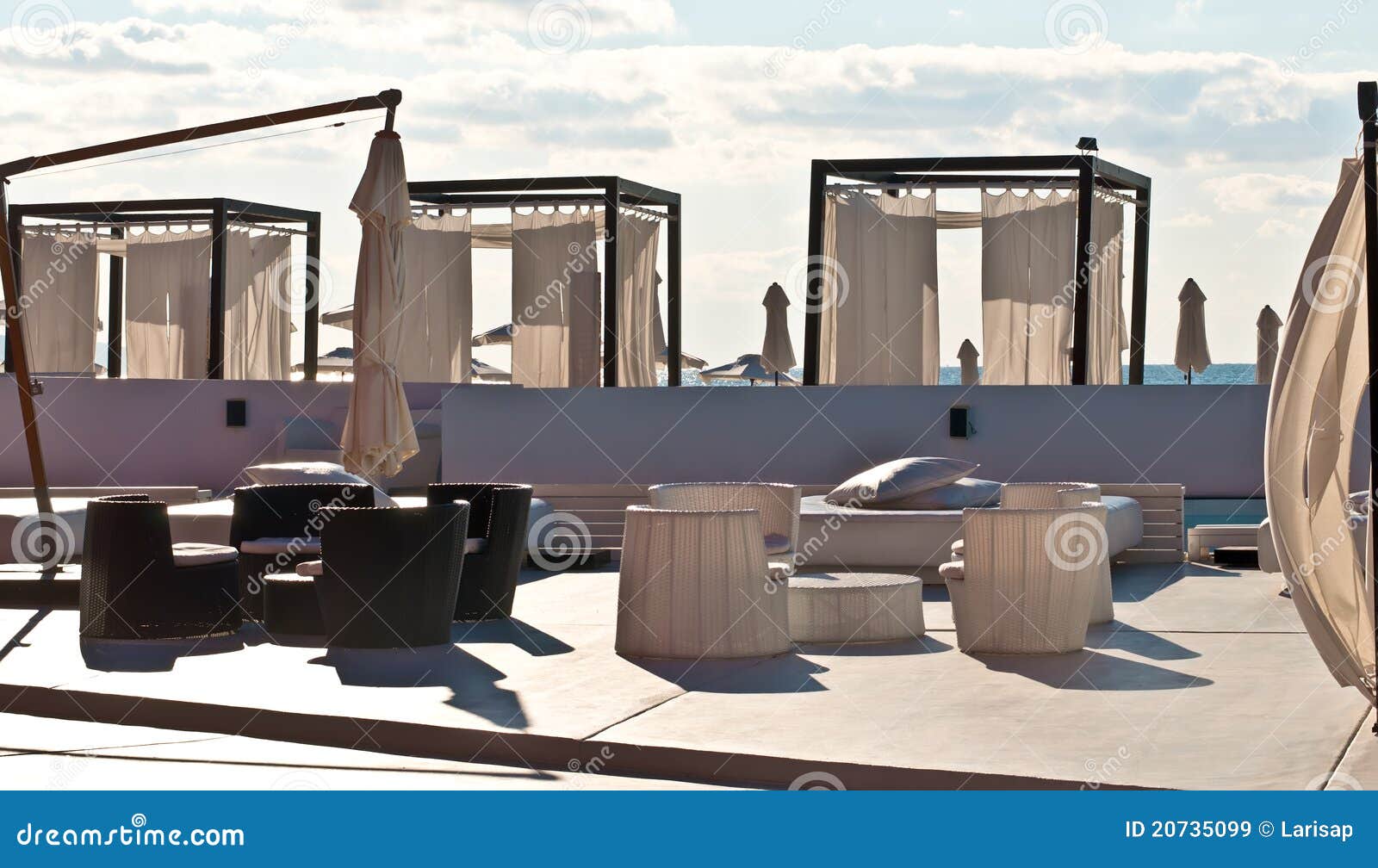 Hotels patio . stock image. Image of hotel, chair, drapery - 20735099