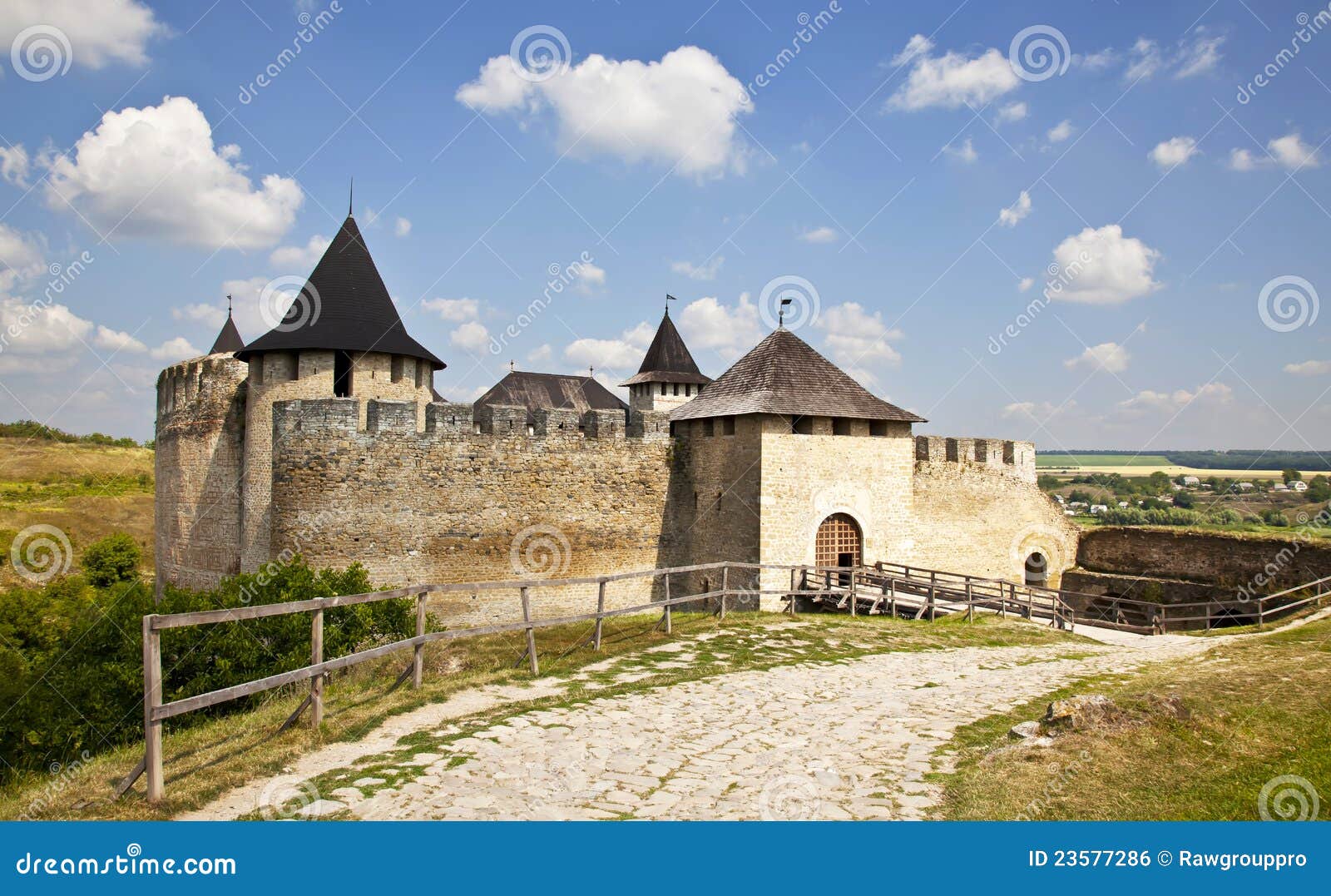 The Hotin Castle stock photo. Image of famous, century - 23577286