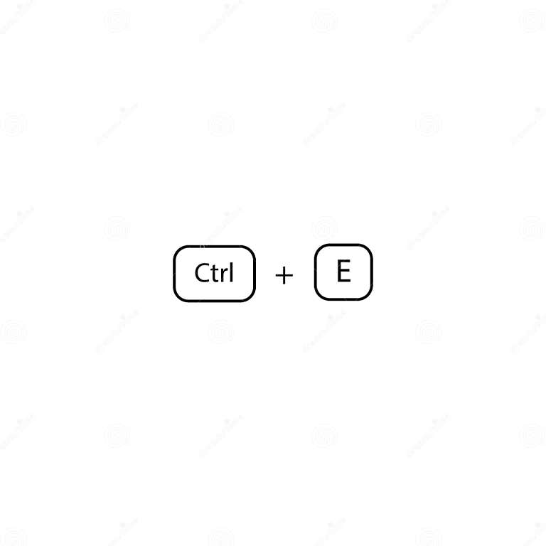 Hotkey Combination Ctrl + E Sign. Opens the Search Panel, Align Text To ...