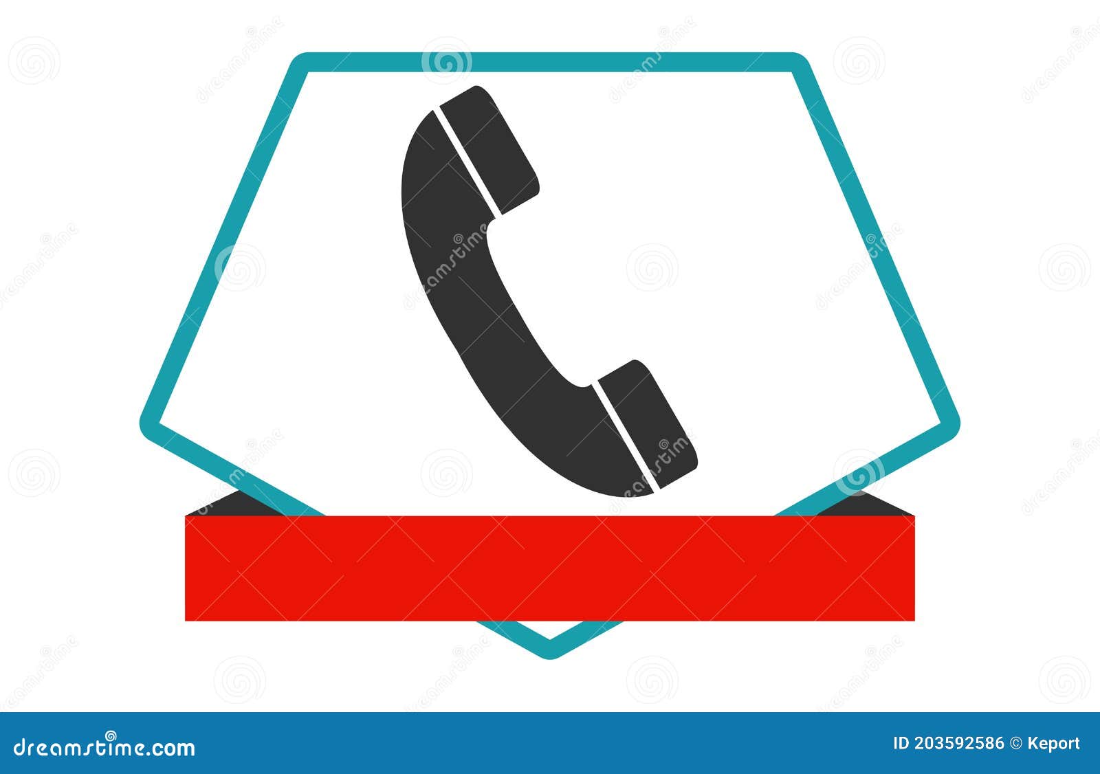 Hotline Button Blue Red: Telephone Number Stock Illustration ...