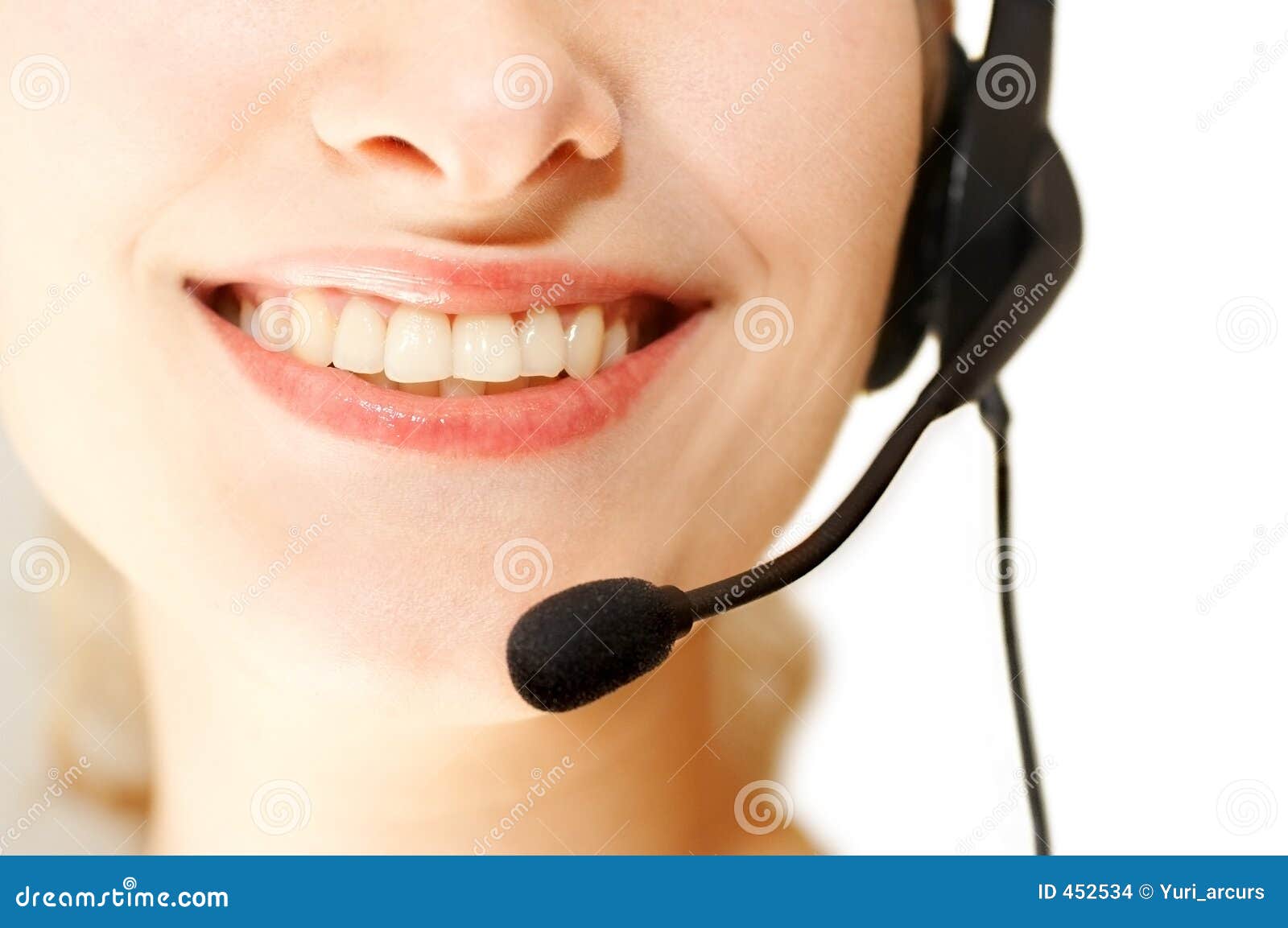 Hotline girl smiling stock photo. Image of nose, hair, female - 452534