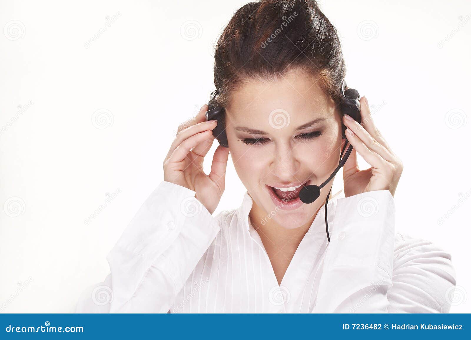 Hotline operator stock photo. Image of helpline, help - 7236482