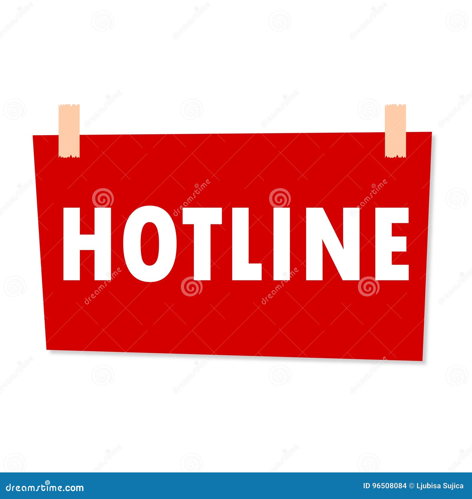 Hotline Sign - Illustration Stock Vector - Illustration of info ...