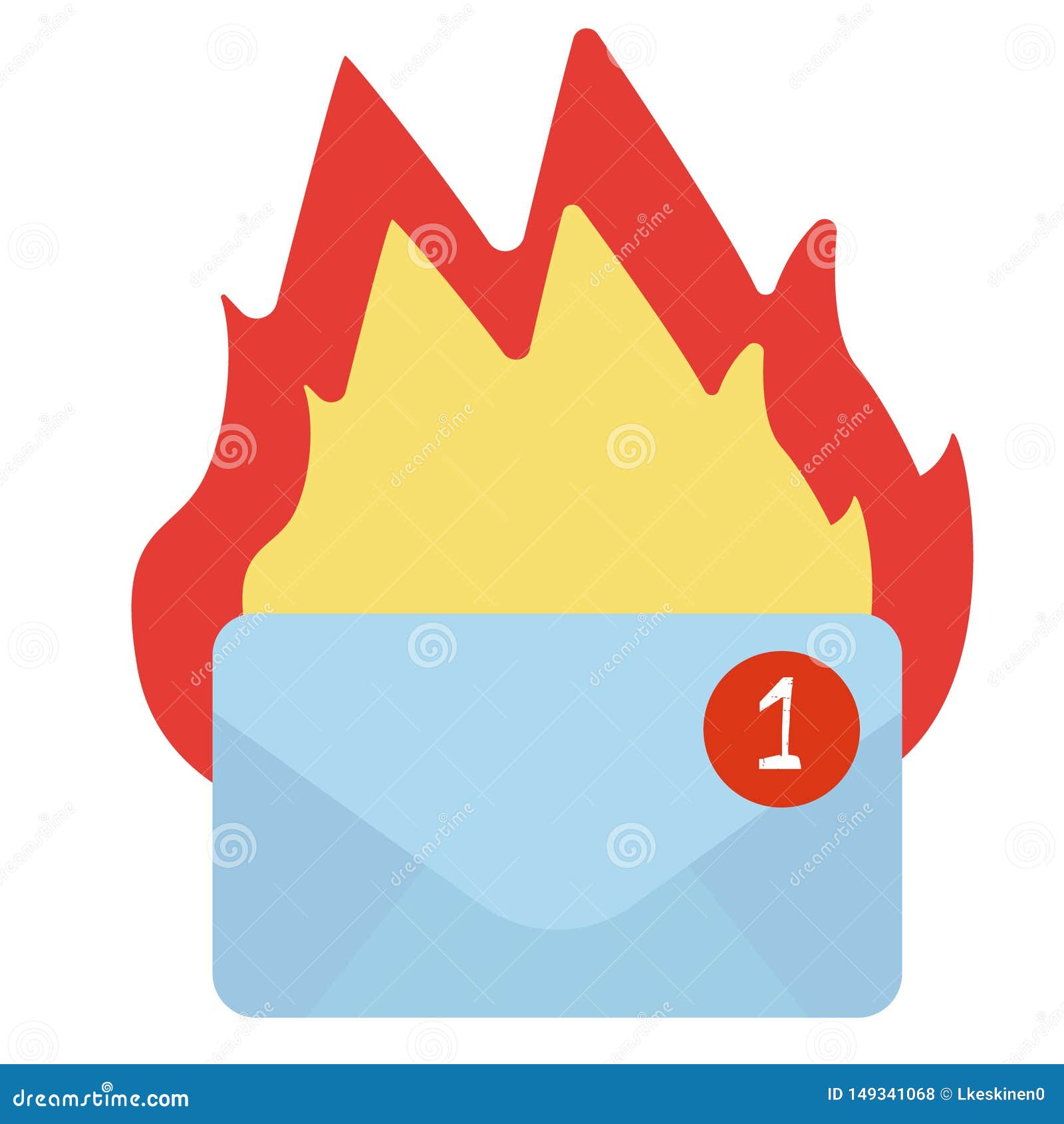 Hotmail Geometric Illustration Isolated on Background Stock Vector ...