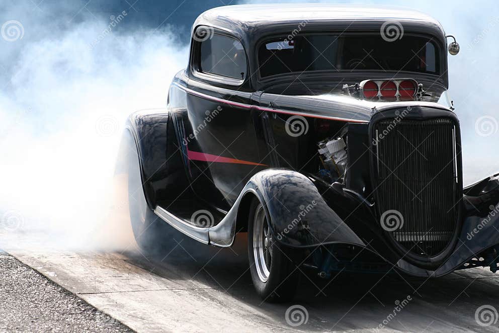 Hotrod Burnout stock image. Image of antique, burn, smoke - 19077141