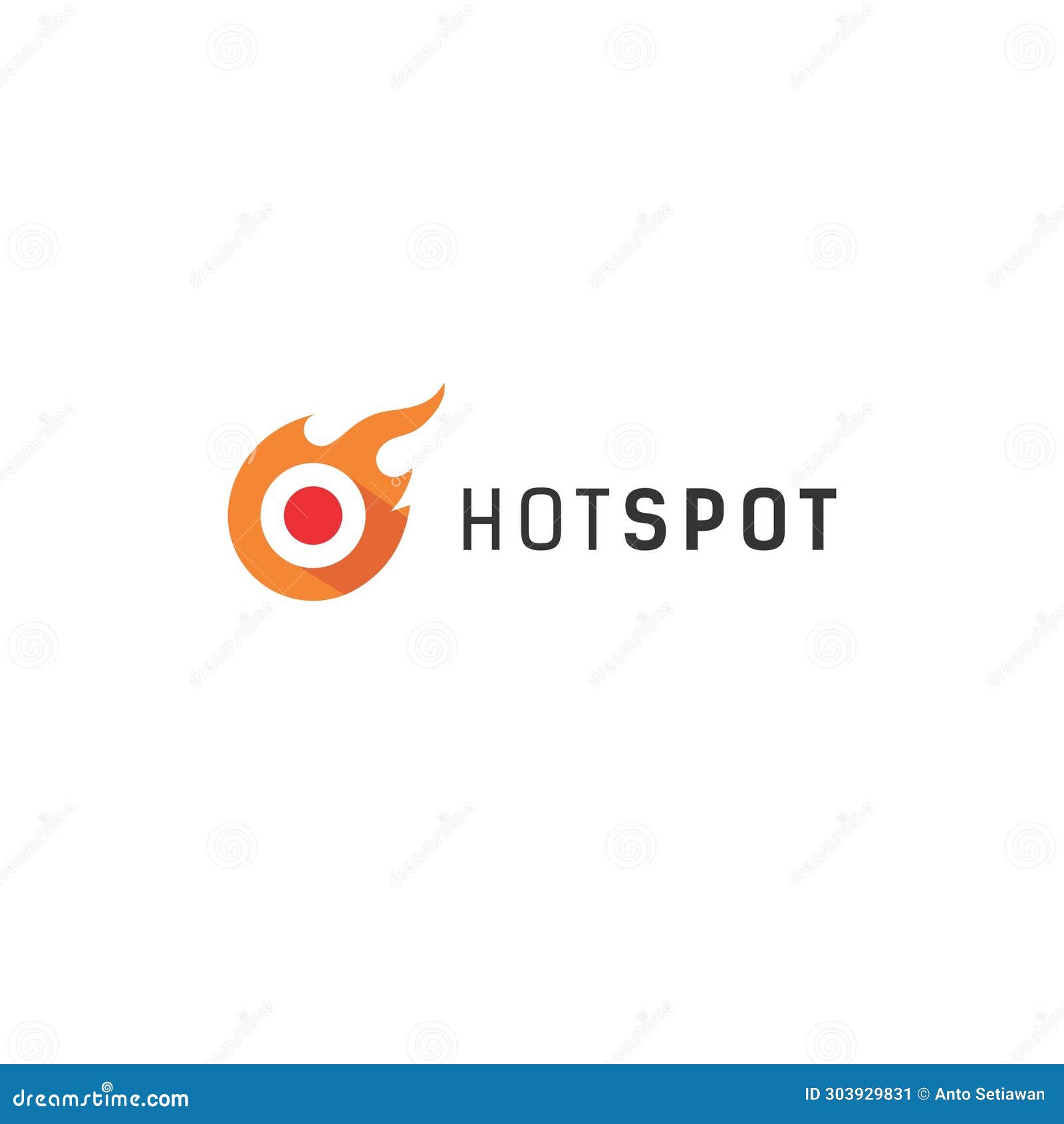 Hotspot Logo. Fire Vector Illustration Stock Illustration ...