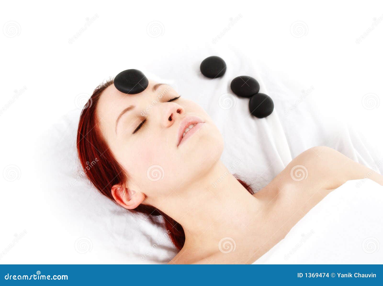 Hotstone massage stock photo. Image of body, pain, natural - 1369474