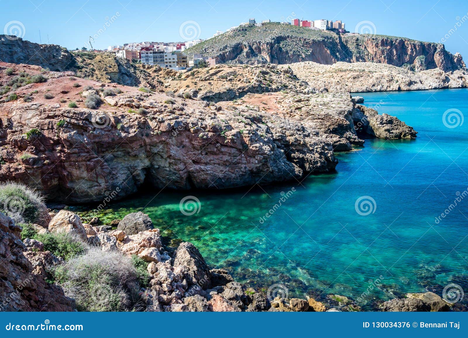 Houcima Beach and Waves and Rocks Stock Photo - Image of boats, journey ...