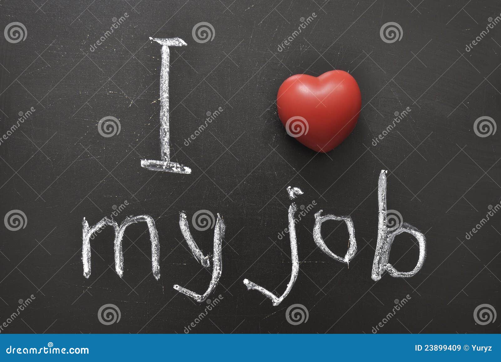 Houd van mijn baan stock afbeelding. Image of succes - 23899409