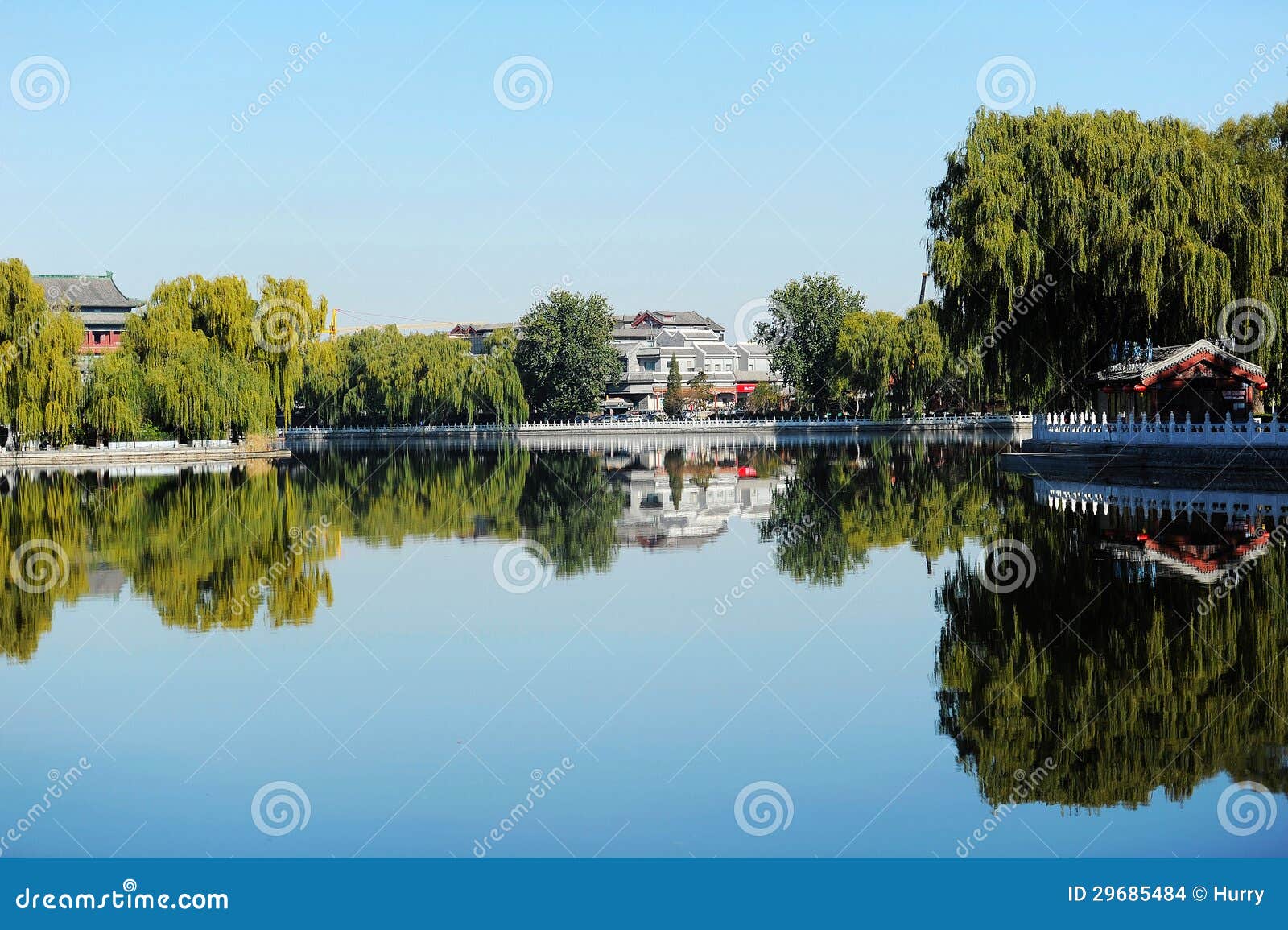 Houhai lake, Beijing editorial stock image. Image of reflections - 29685484