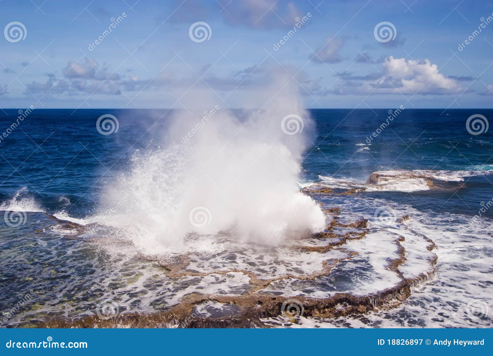 Houma Blowholes 01 stock image. Image of pacific, tonga - 18826897