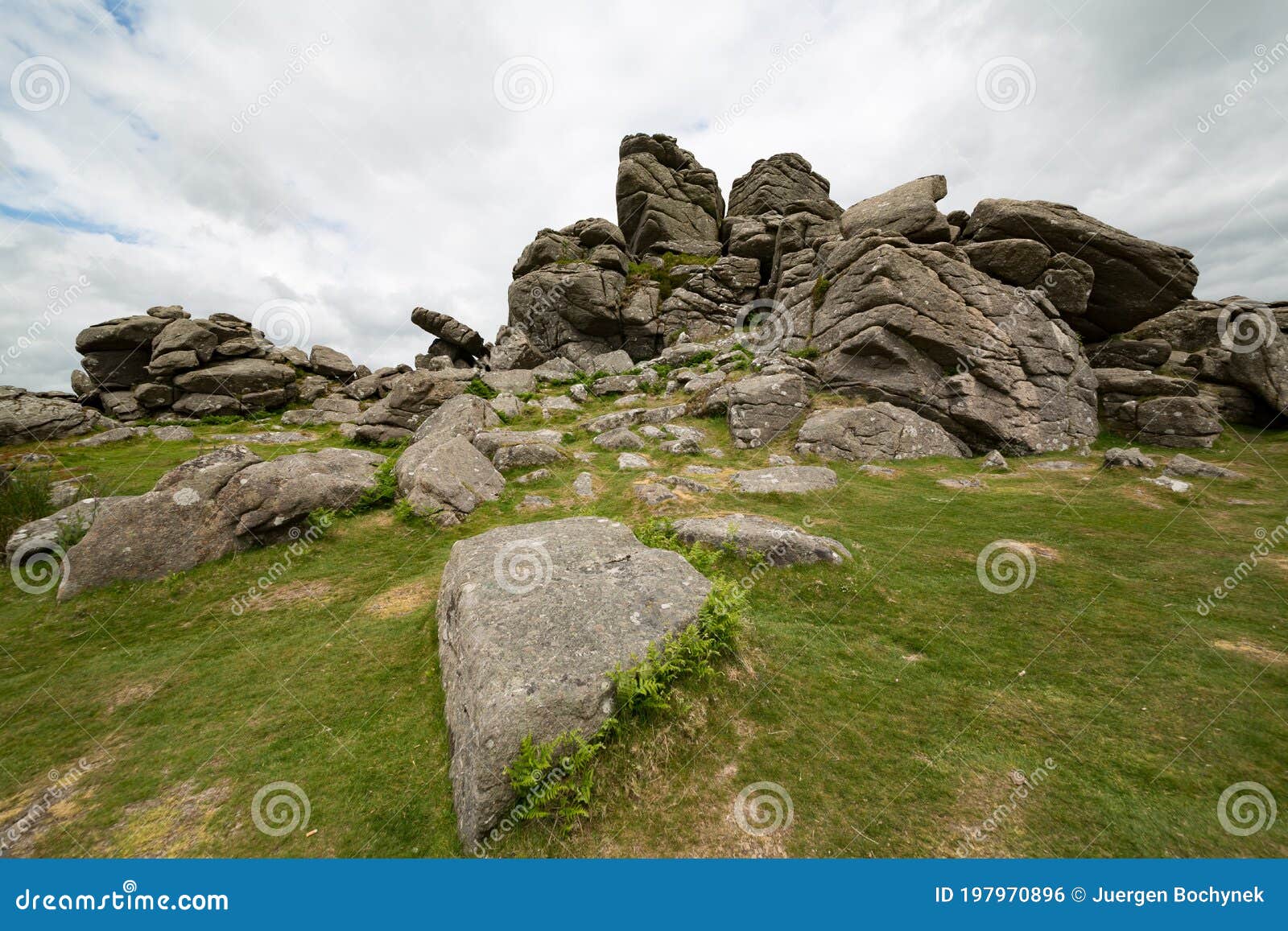 Hound Tor Rock Formation in Dartmoor, Devon, UK Stock Photo - Image of ...