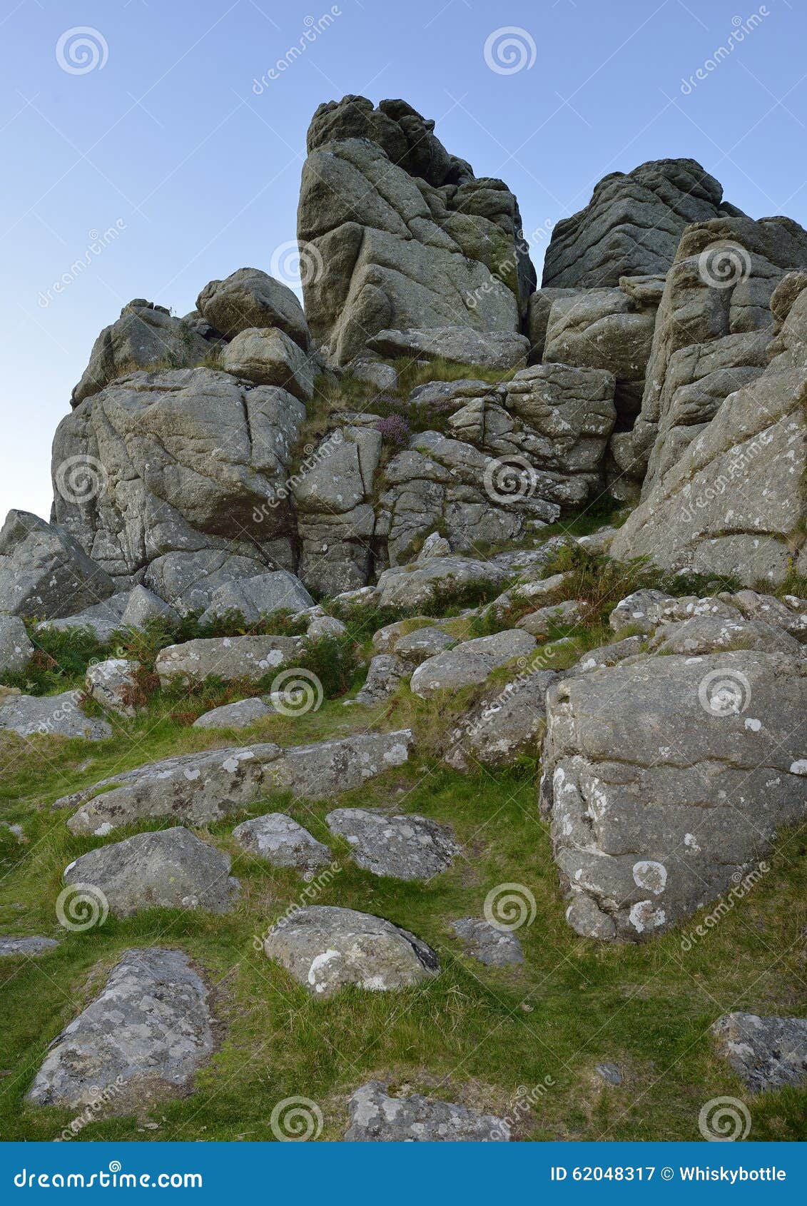 Hound Tor stock image. Image of blue, rural, landscape - 62048317