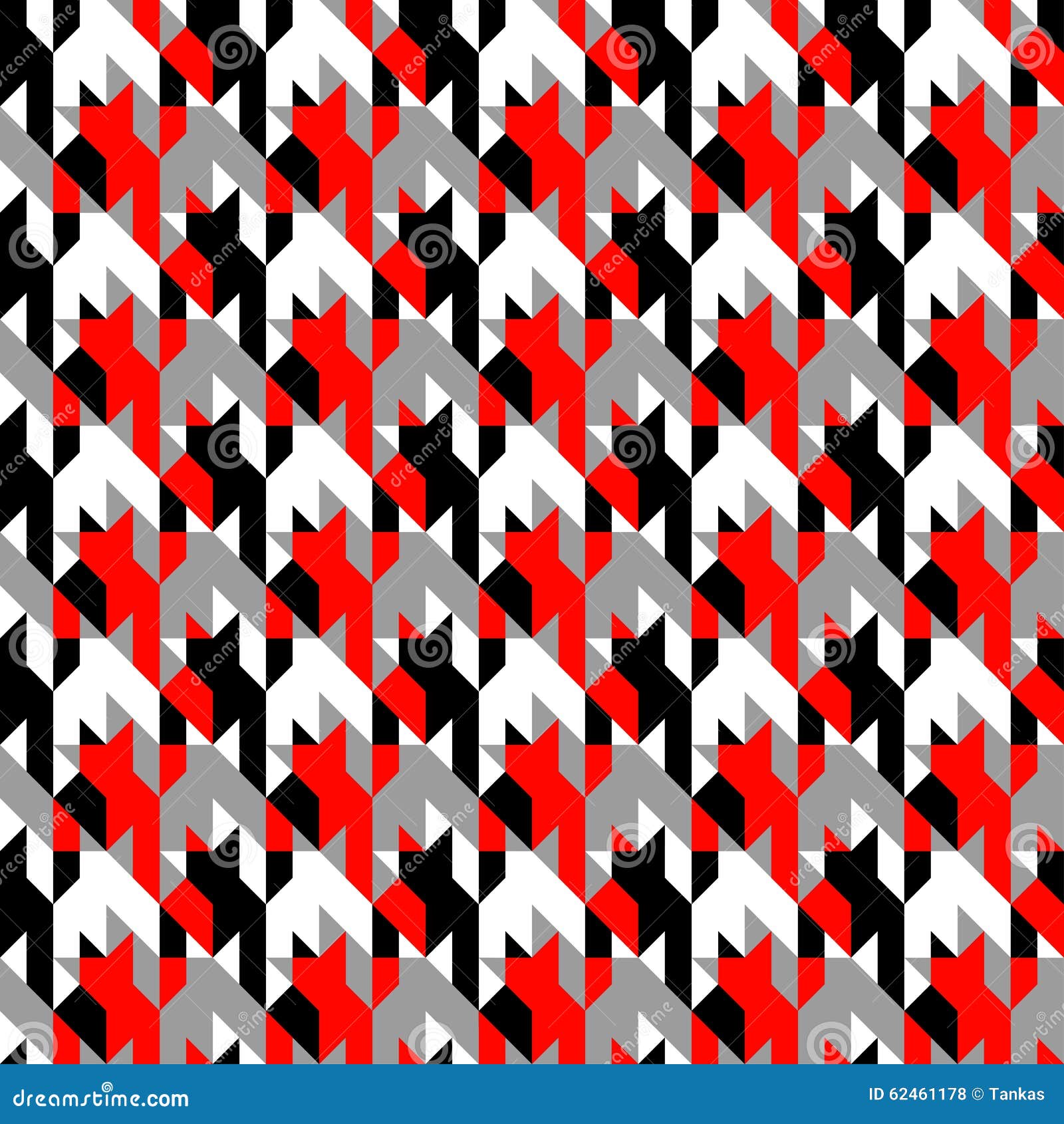 Hounds-tooth Patterns in Classic Colors Stock Vector - Illustration of ...