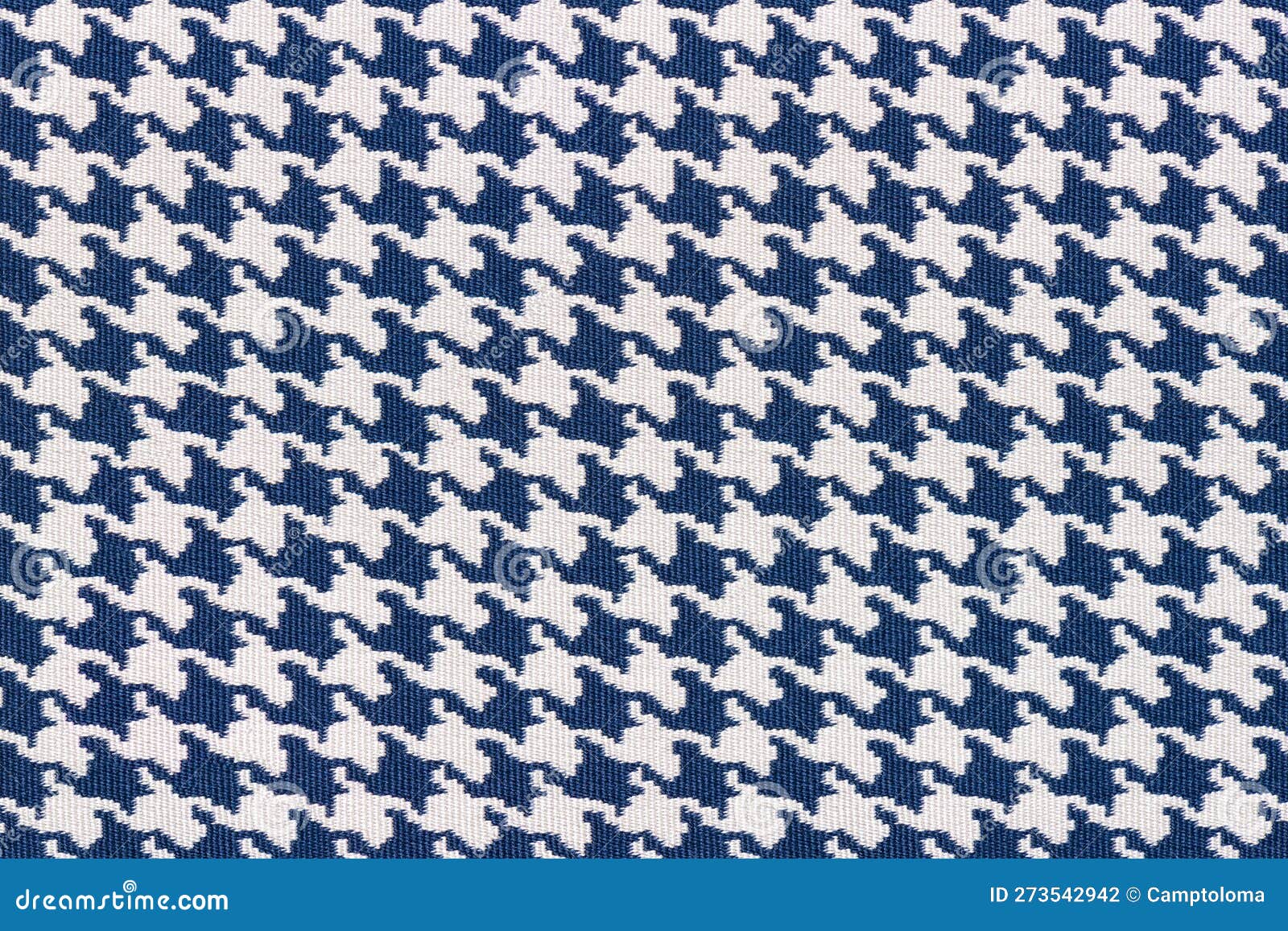 Houndstooth Fabric Pattern Repeat Blue White Clothes Stock Photo - Image of wallpaper, modern ...