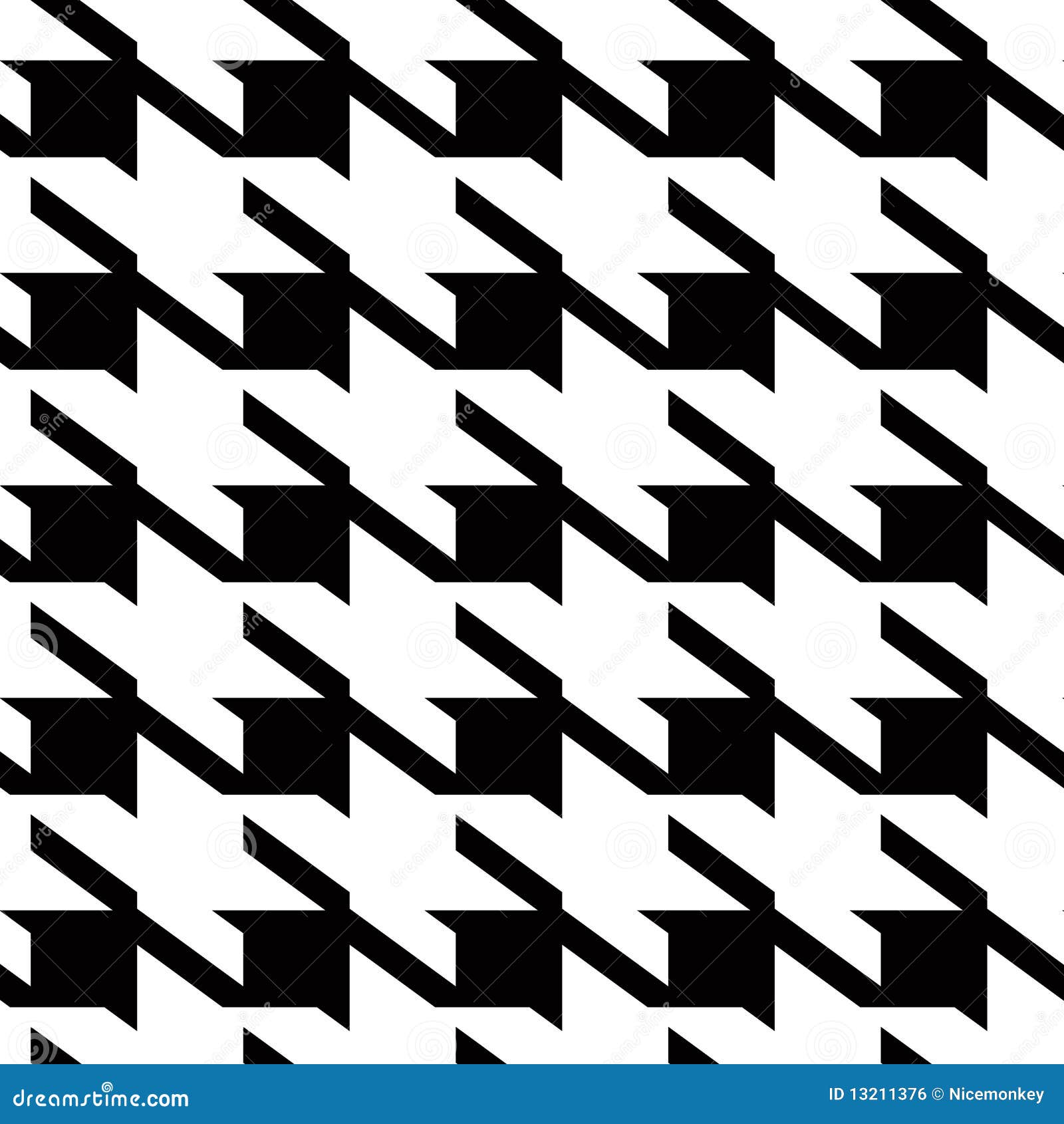 Houndstooth Large Background Stock Vector - Illustration of tooth ...