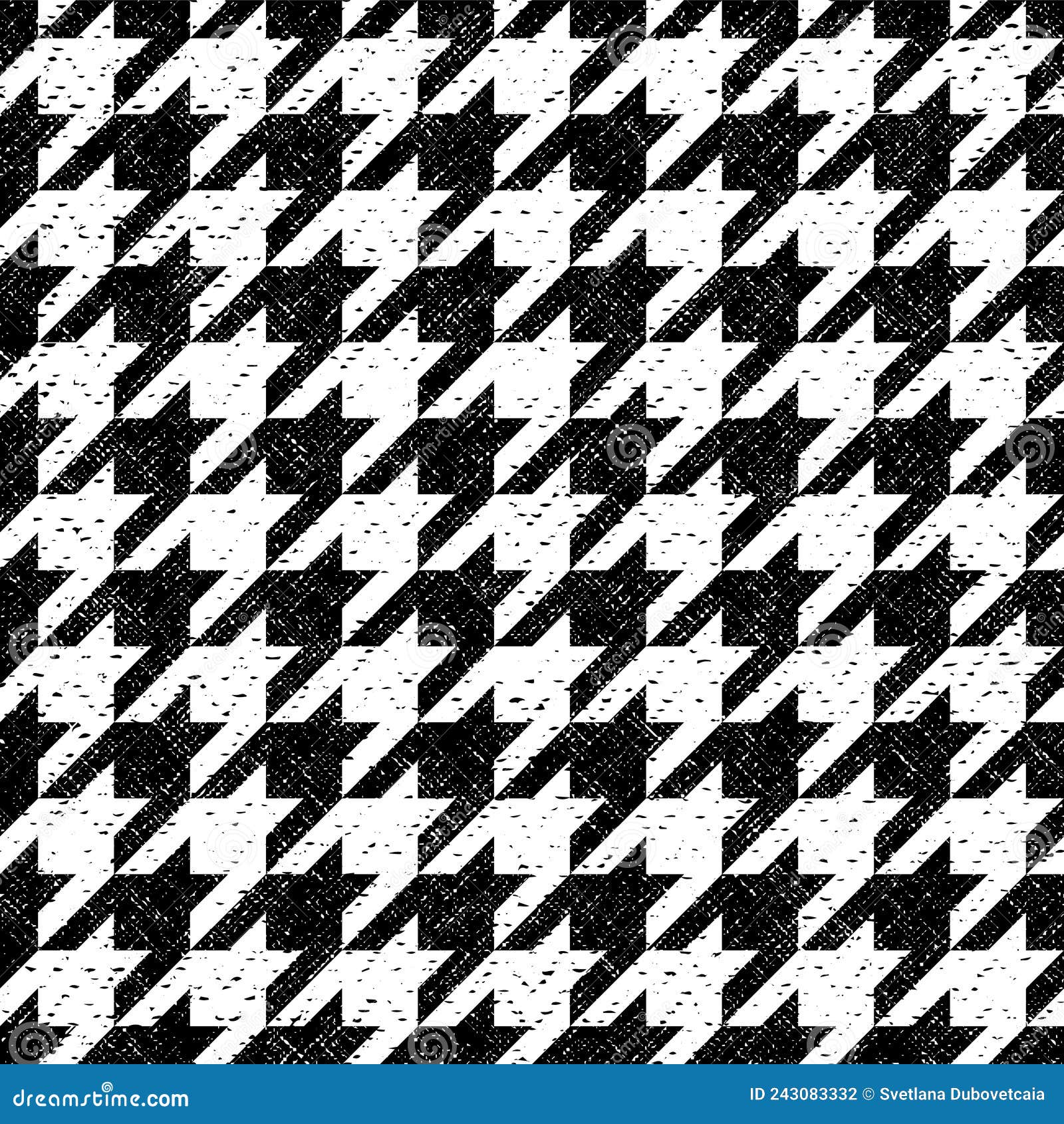 Houndstooth Seamless Pattern. Classical Orange And Beige Fabric ...