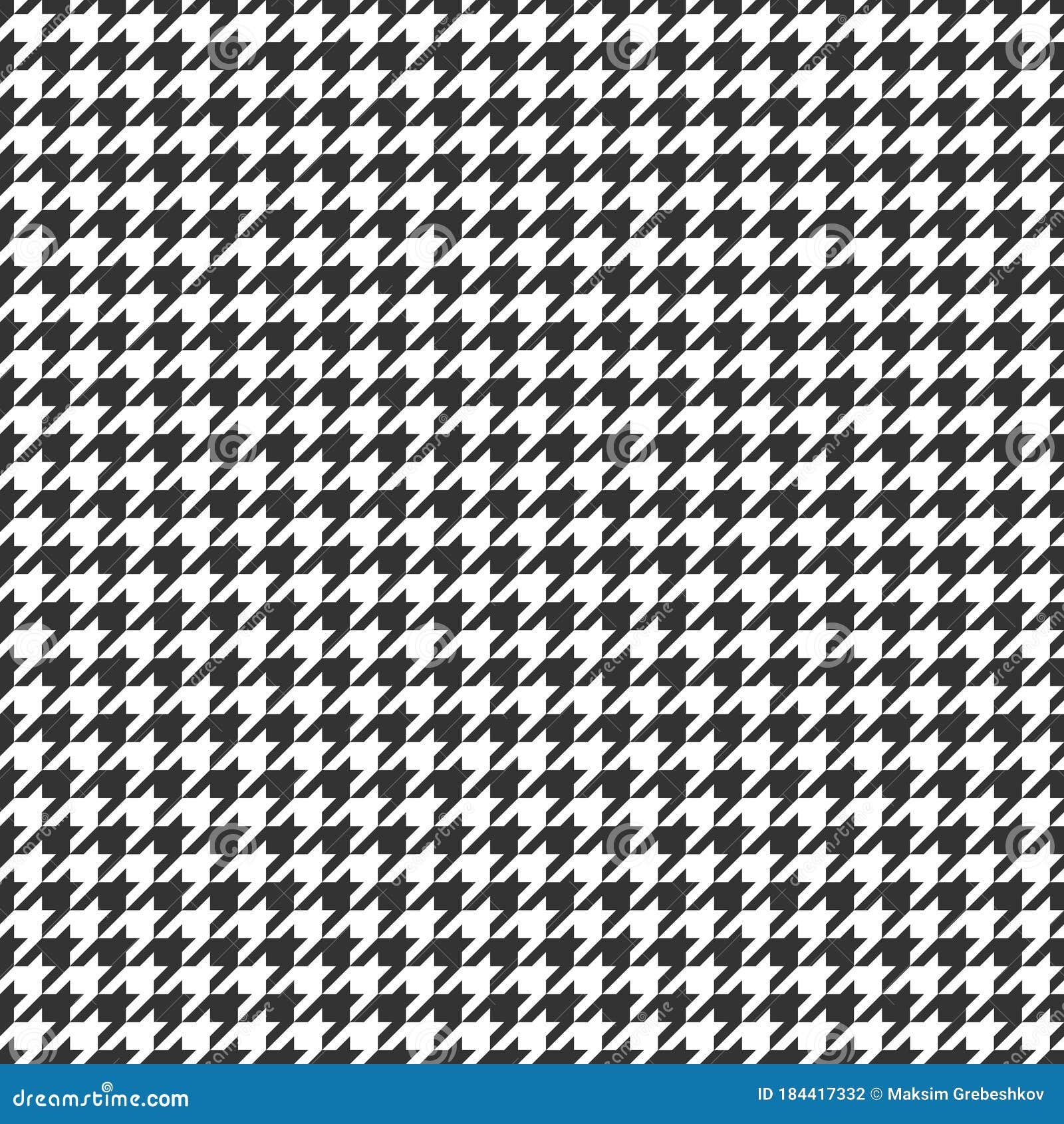 Houndstooth Seamless Pattern. Template for Your Design Stock ...