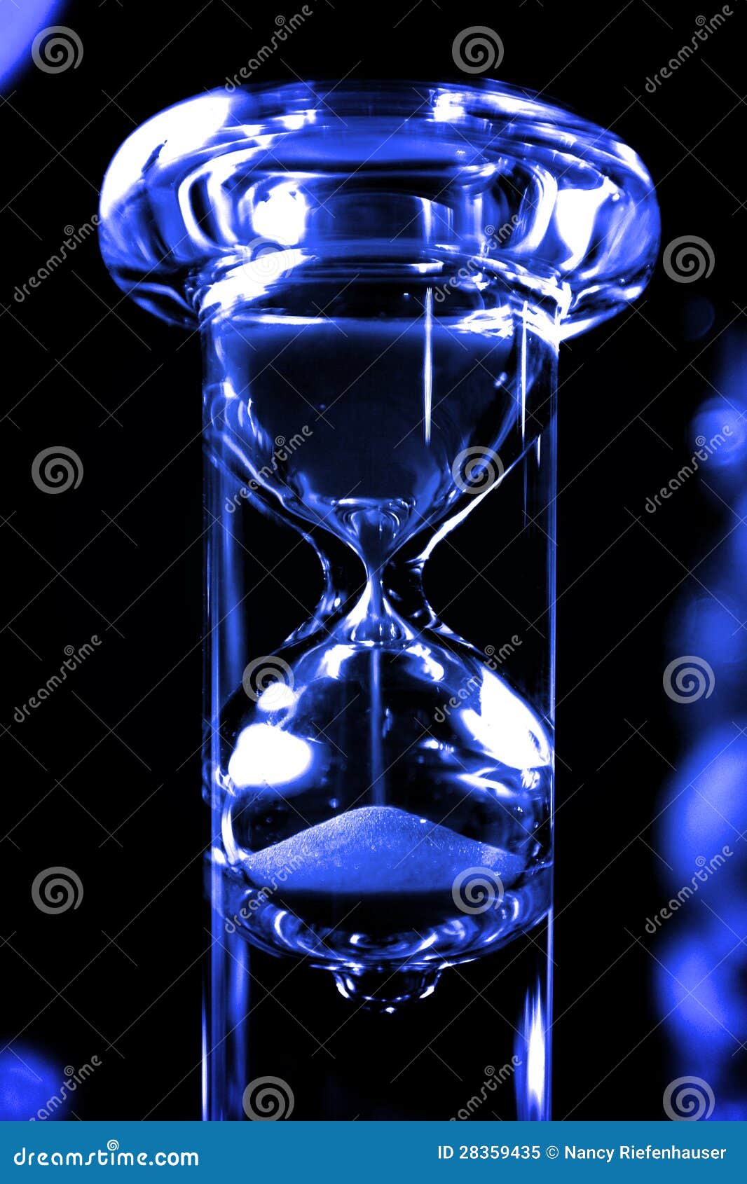 Hour Glass stock image. Image of close, blue, texture - 28359435