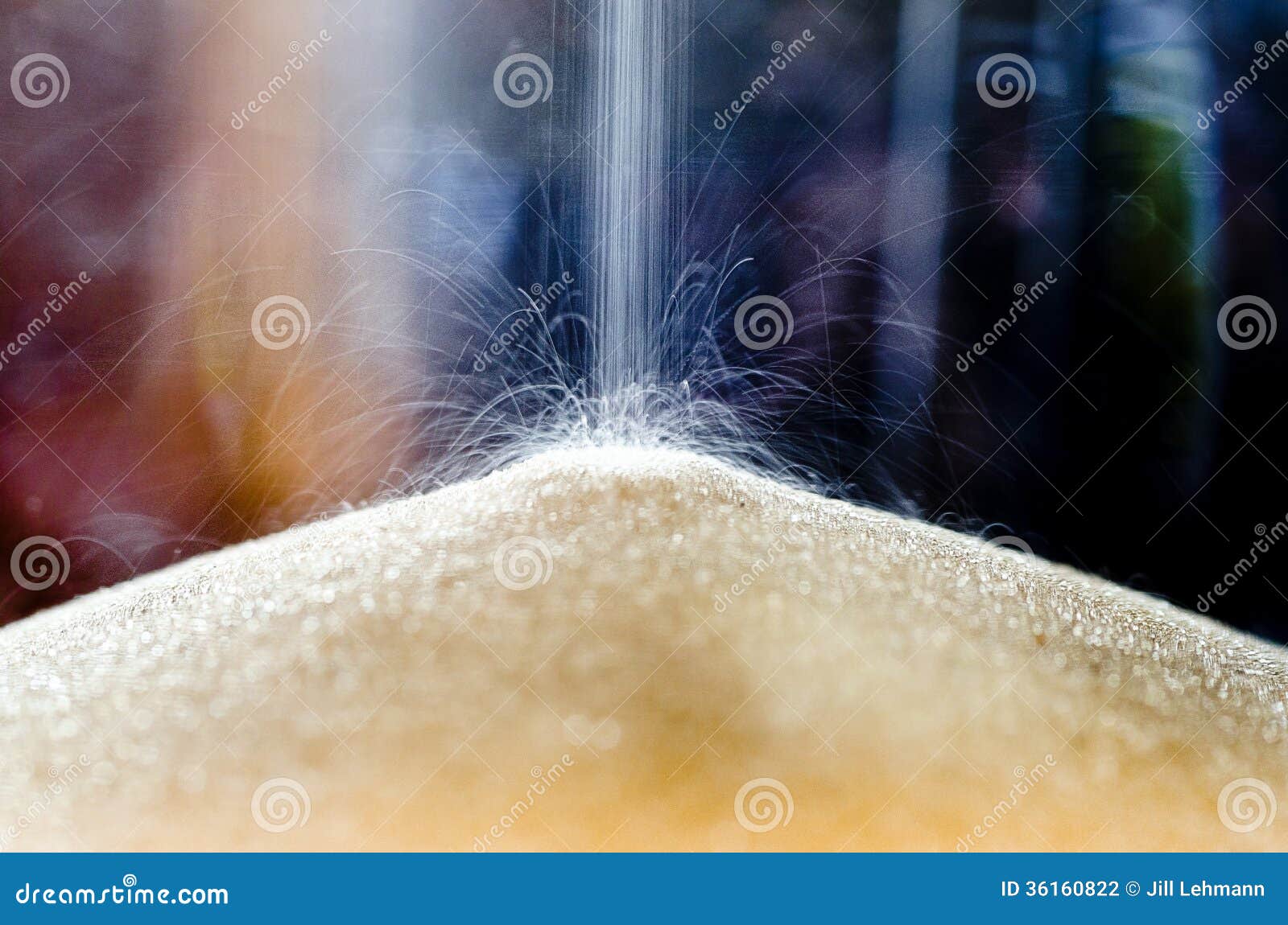 Close-up of Sand Falling in an Hour Glass Stock Photo - Image of ...