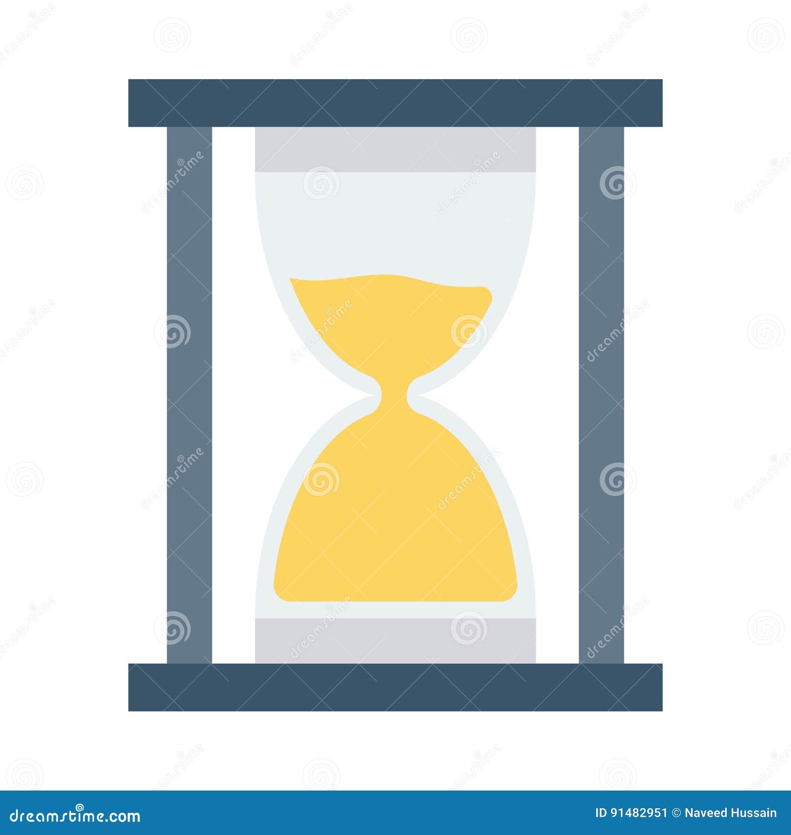 Hour Glass Icon stock vector. Illustration of hour, stop - 91482951