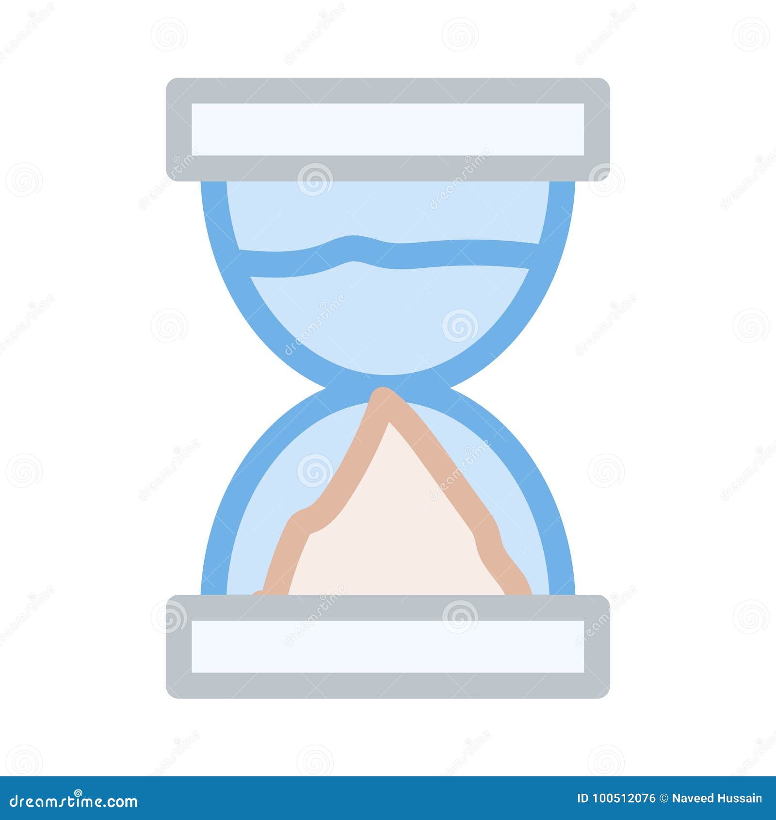 Hour glass icon stock illustration. Illustration of hourglass - 100512076
