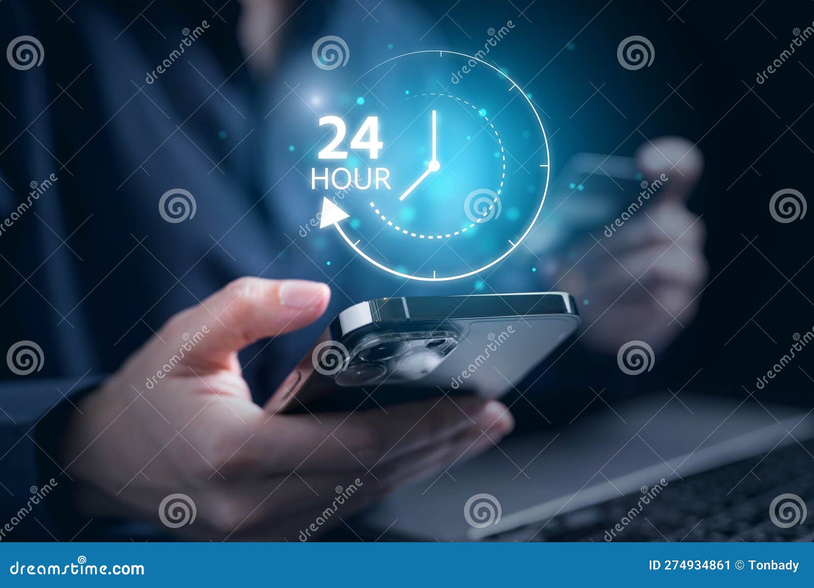 24hour Open, Service 24 Hour, Working 24 Hour 7 Days Stock Image ...
