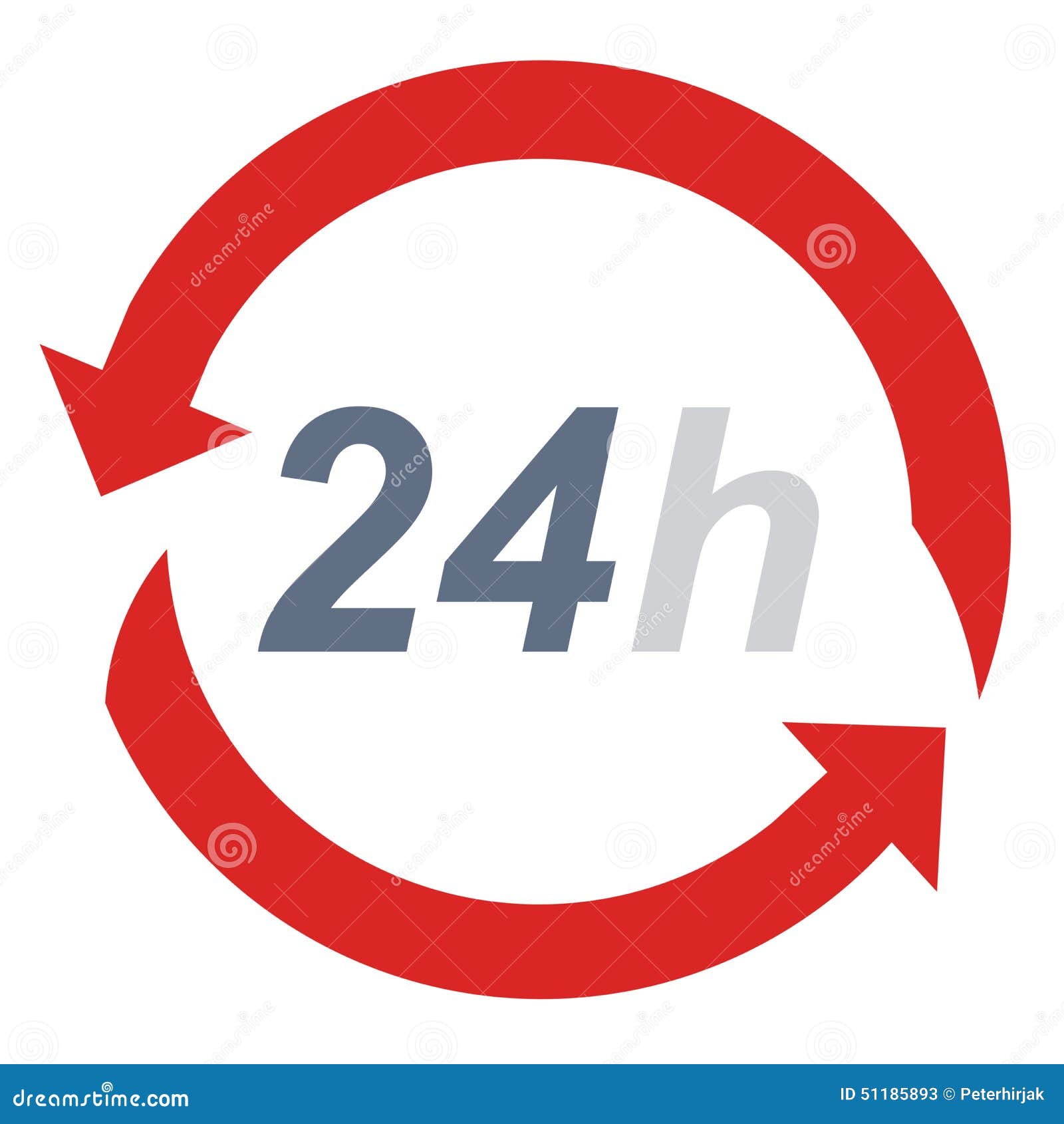 24 Hour Protection - Security Symbol - Technology Stock Illustration ...