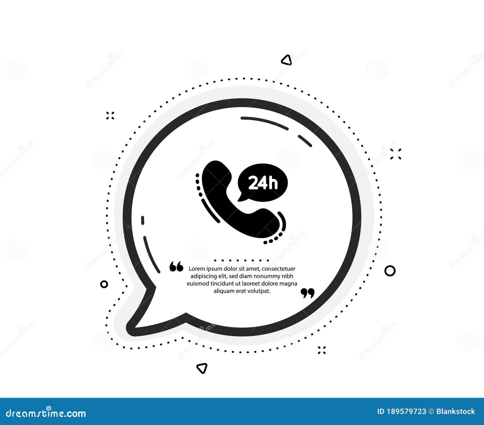 24 Hour Service Icon. Call Support Sign. Vector Stock Vector ...