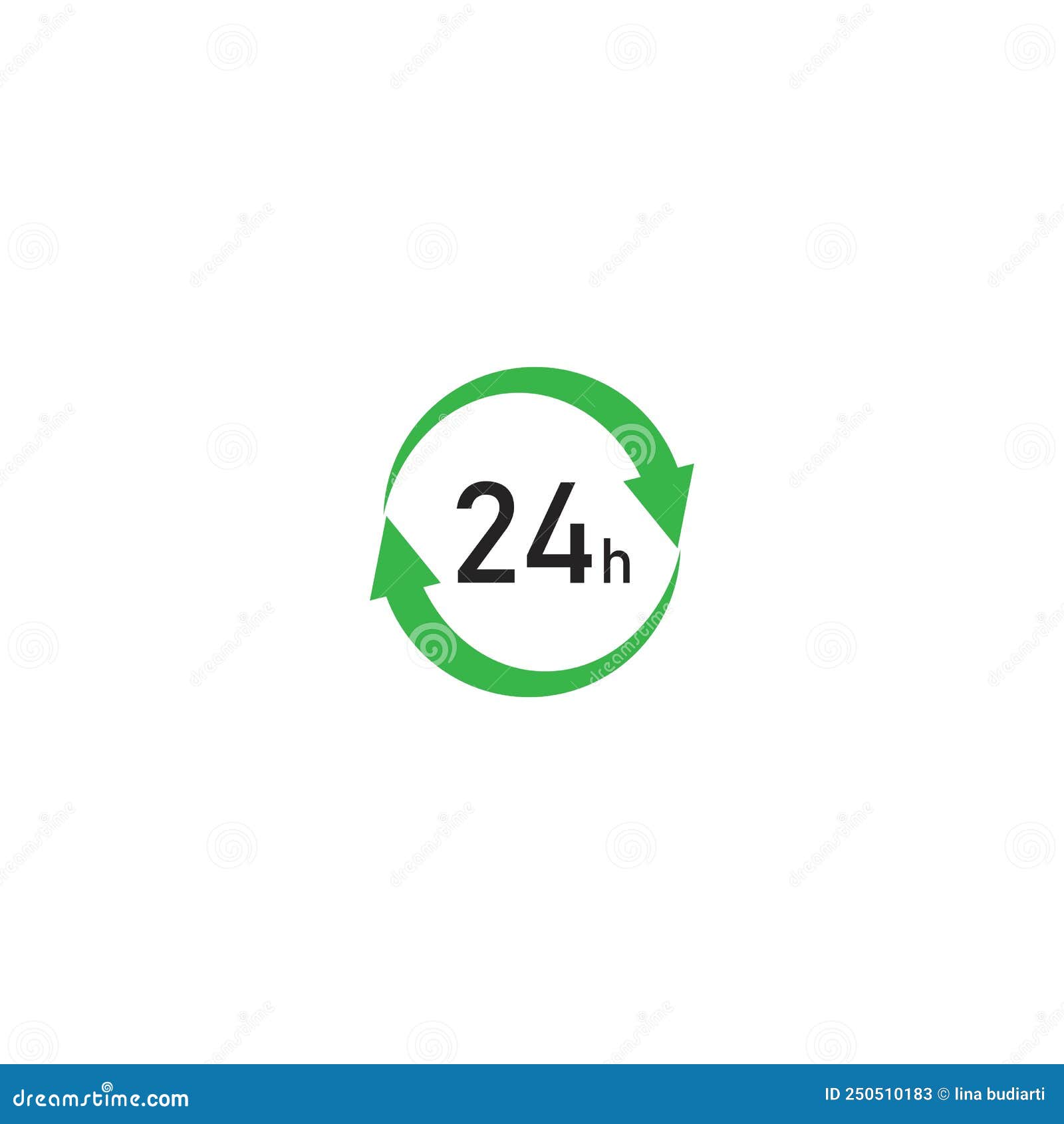 24 hour service icon stock vector. Illustration of design - 250510183