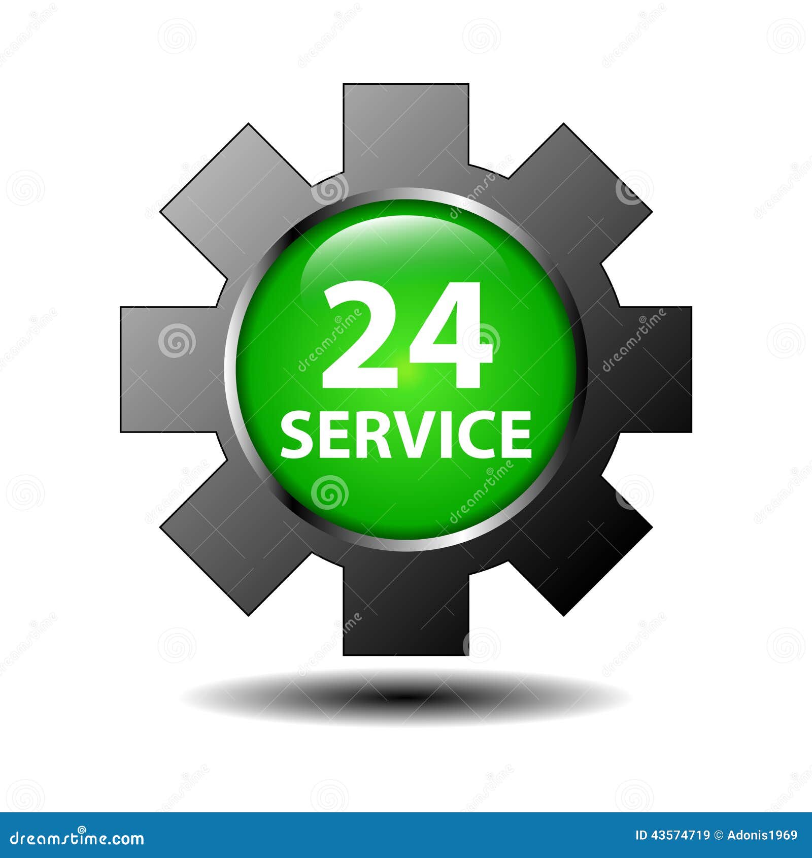 24 Hour Service Sign Royalty-Free Stock Photography | CartoonDealer.com ...