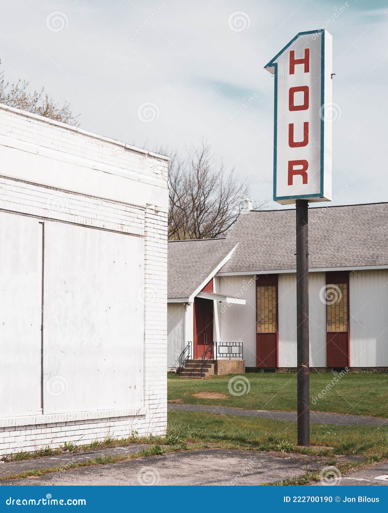 1 Hour Sign, in Albany, New York Stock Photo - Image of residential ...