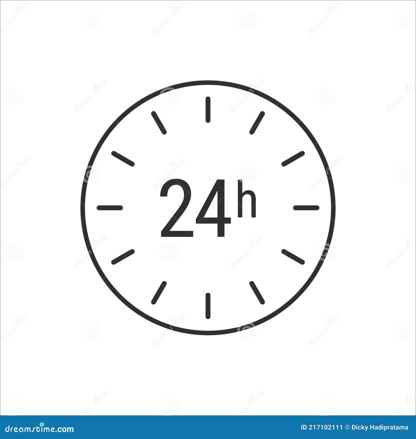 24 Hour Symbol with Transparent Background Stock Vector - Illustration ...