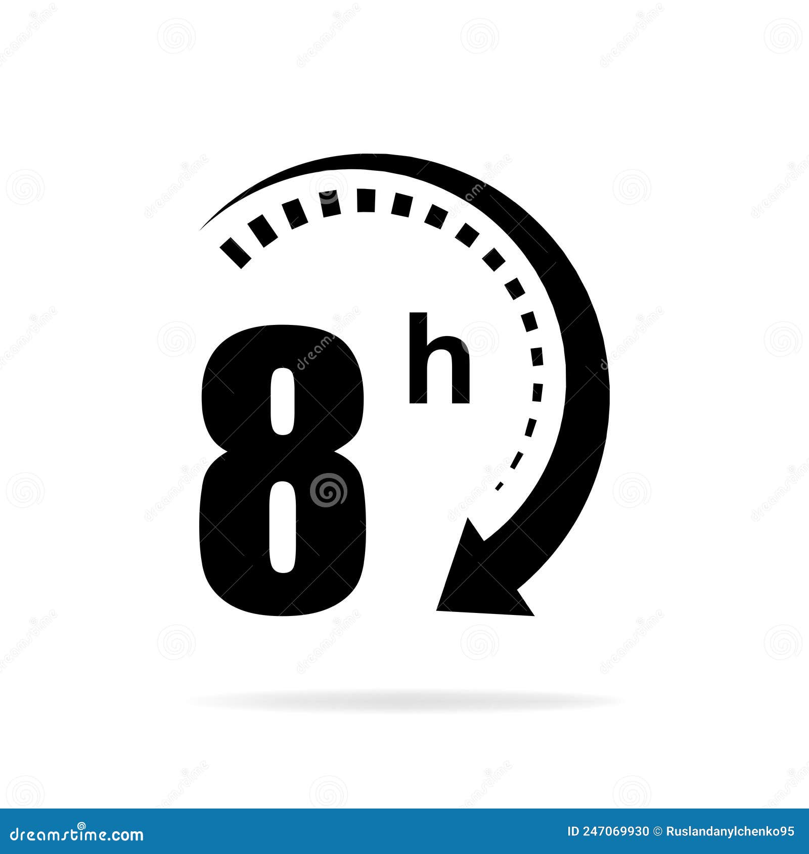 8 Hour Vector Icon. Vector Illustration Stock Vector - Illustration of ... 8 Hour Vector Icon. Vector Illustration Stock Vector - Illustration of ...
