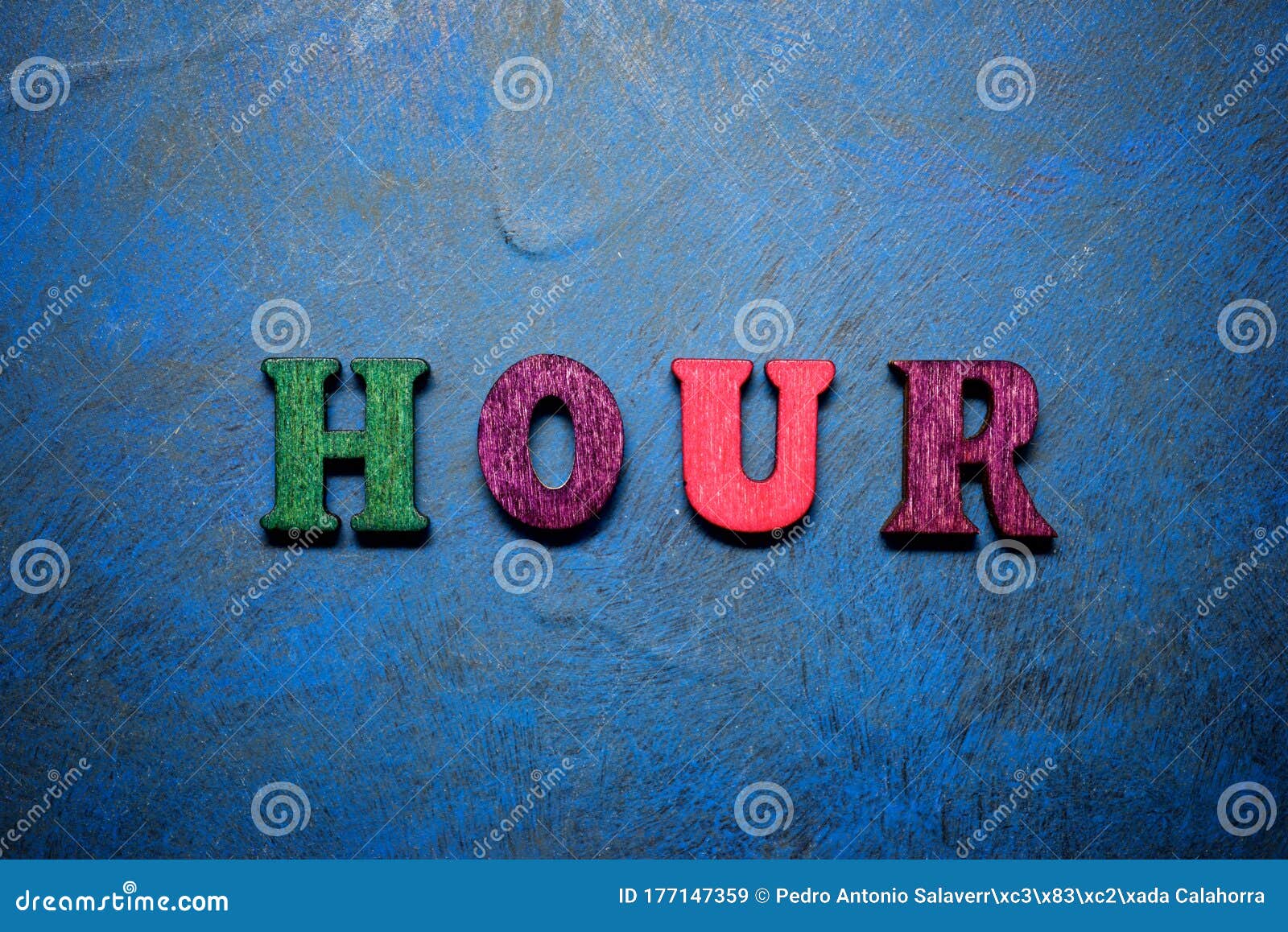 Hour word view stock image. Image of label, closeup - 177147359