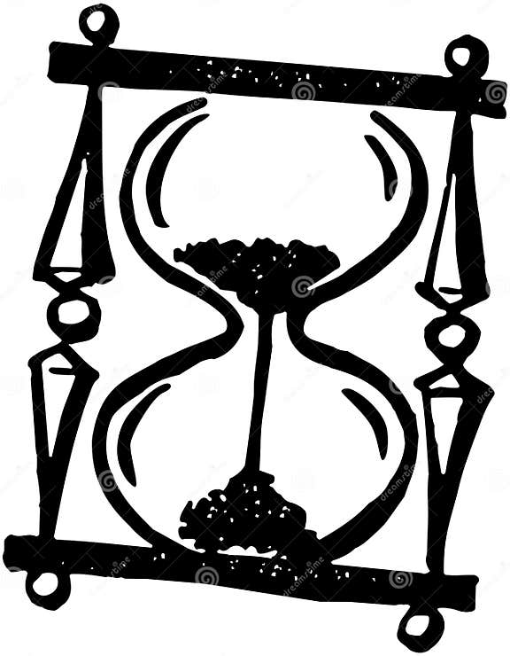 Hourglass stock vector. Illustration of glass, time, advertising - 42096958