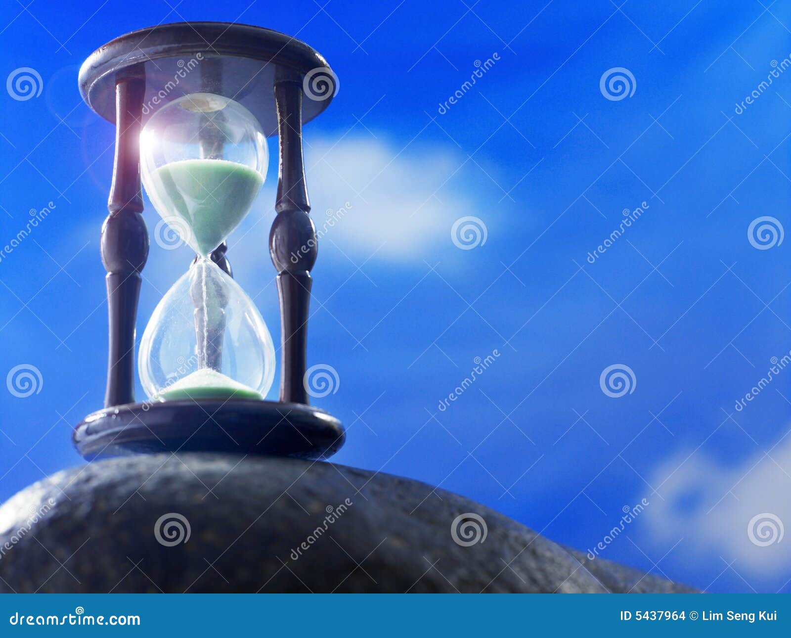 Hourglass stock photo. Image of cloud, idea, time, glass - 5437964