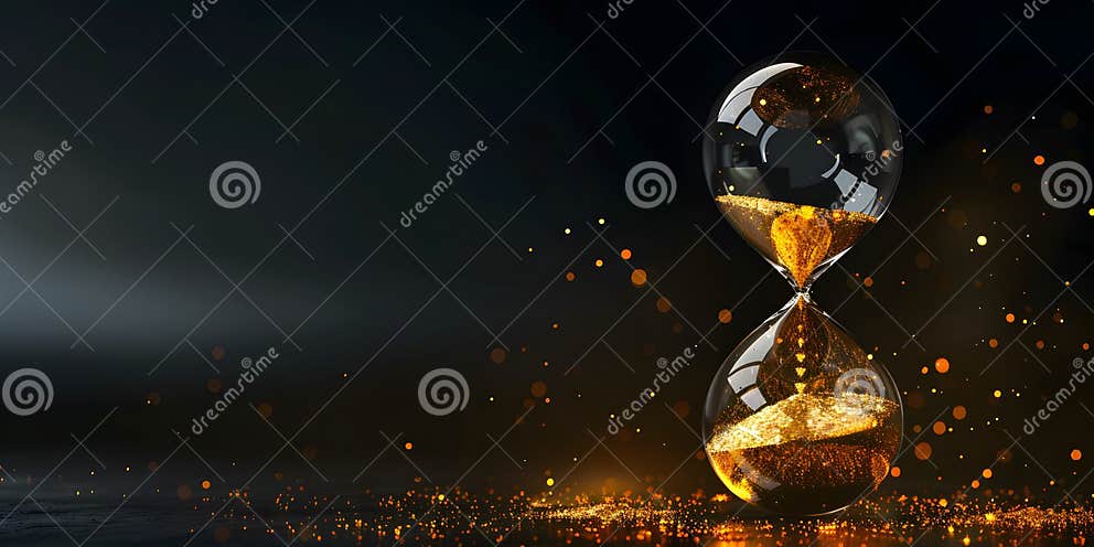 Hourglass on an Abstract Background Stock Image - Image of abstract ...