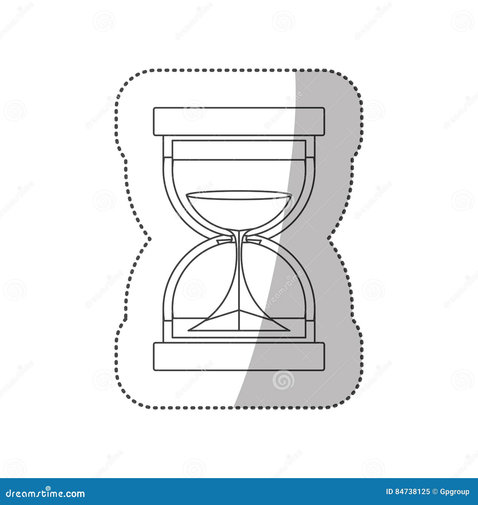 Hourglass antique clock stock vector. Illustration of antique - 84738125