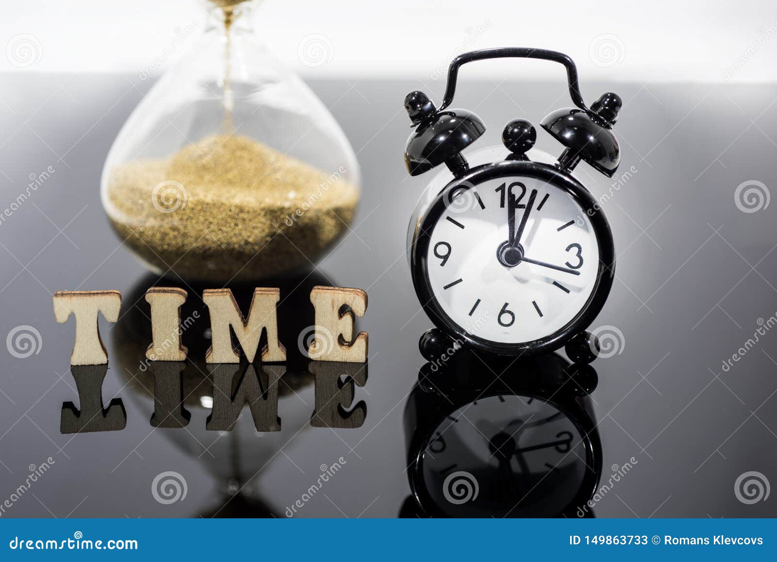 Hourglass As Time Passing Concept. Abstract Photo of Time Stock Image ...
